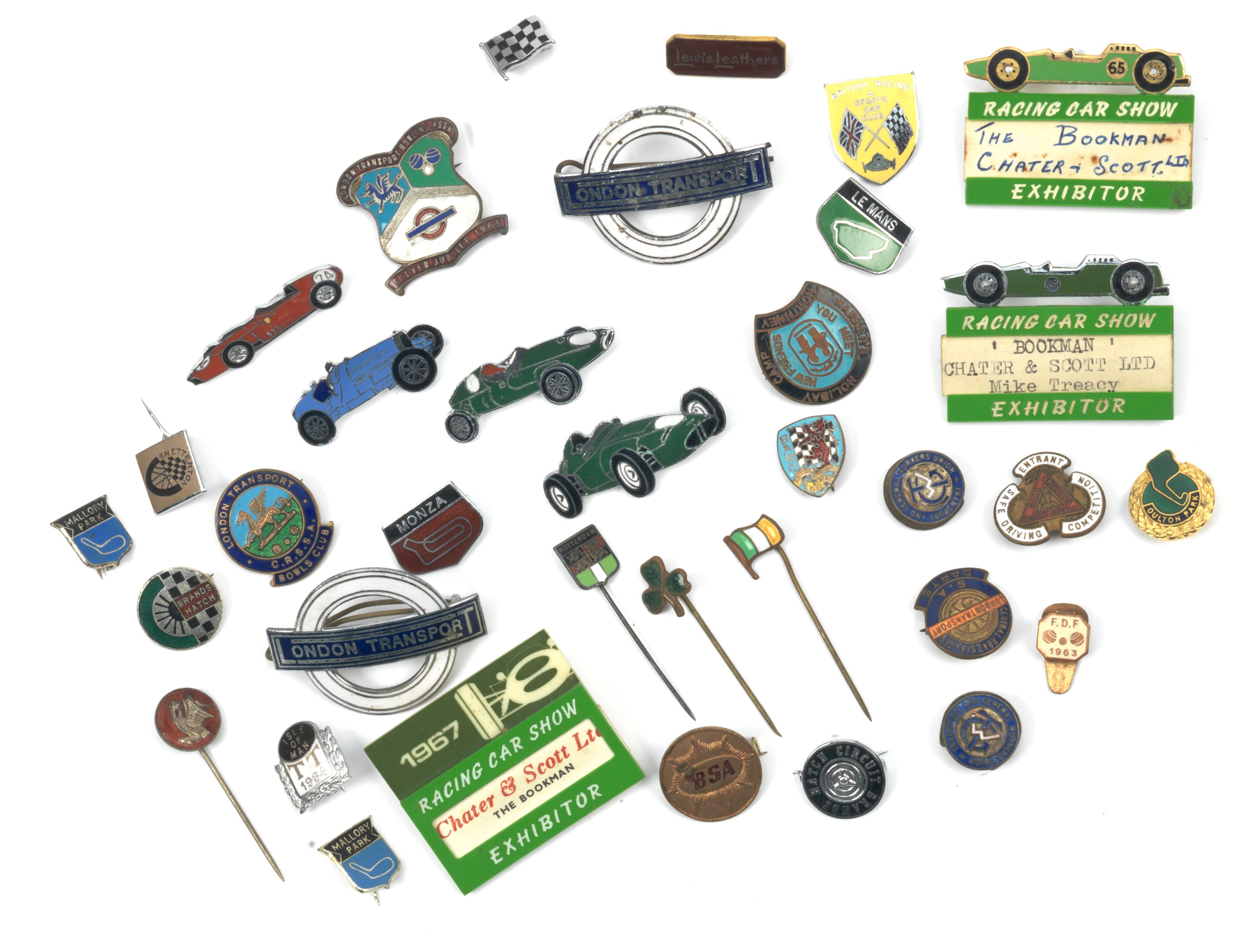 Bonhams Cars : Assorted enamel lapel badges, 1950s-60s, ((Qty))