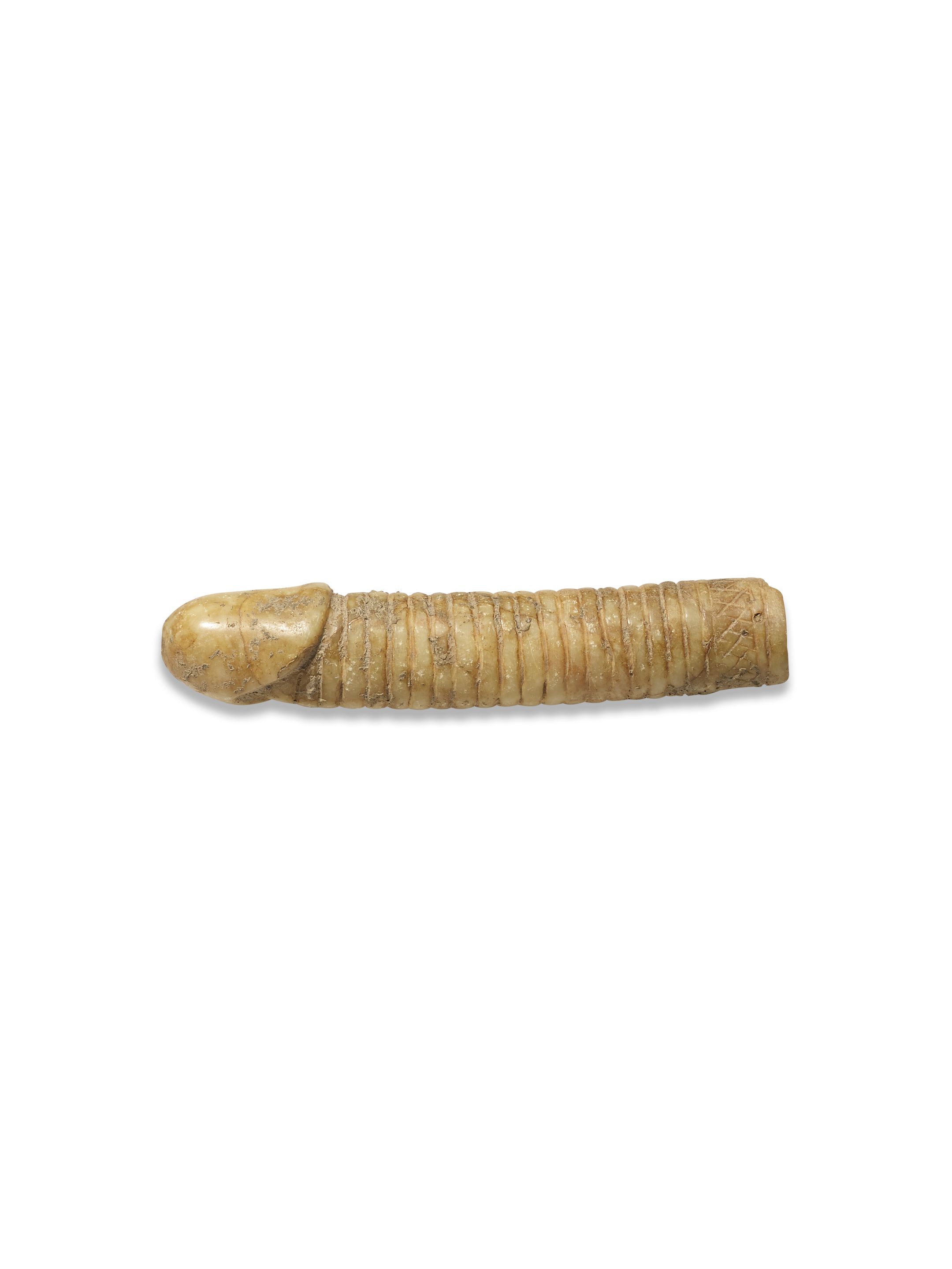 Bonhams : A WHITE STONE PHALLUS Tang Dynasty