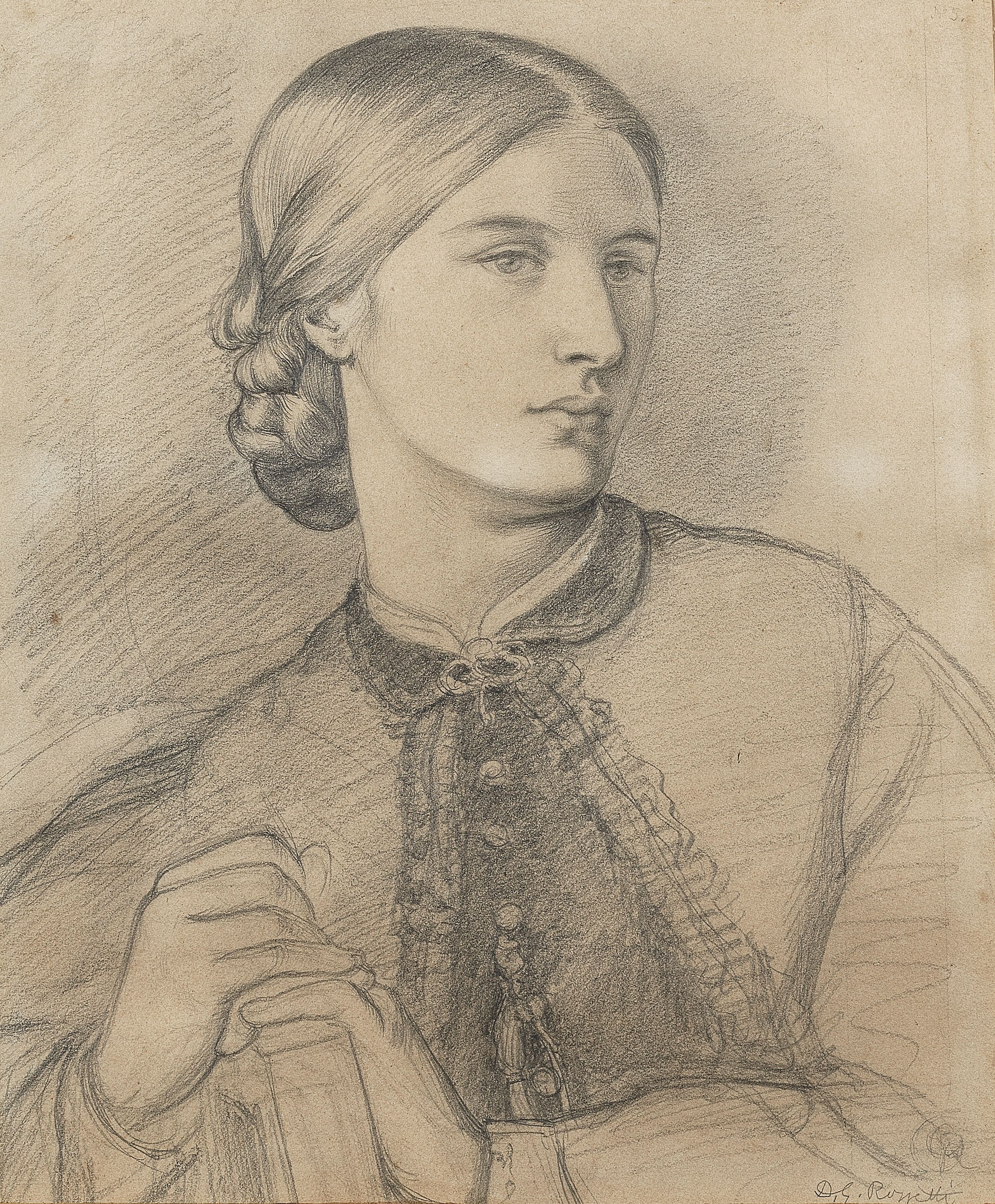 Bonhams : Dante Gabriel Rossetti (British, 1828-1882) Study for the ...