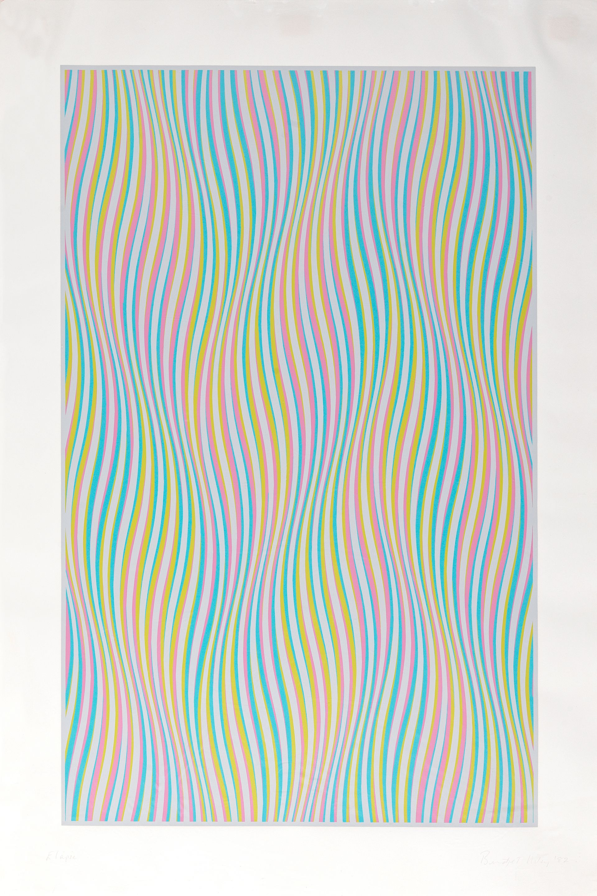 Bonhams : Bridget Riley (born 1931) Elapse, 1982 (From the unnumbered ...