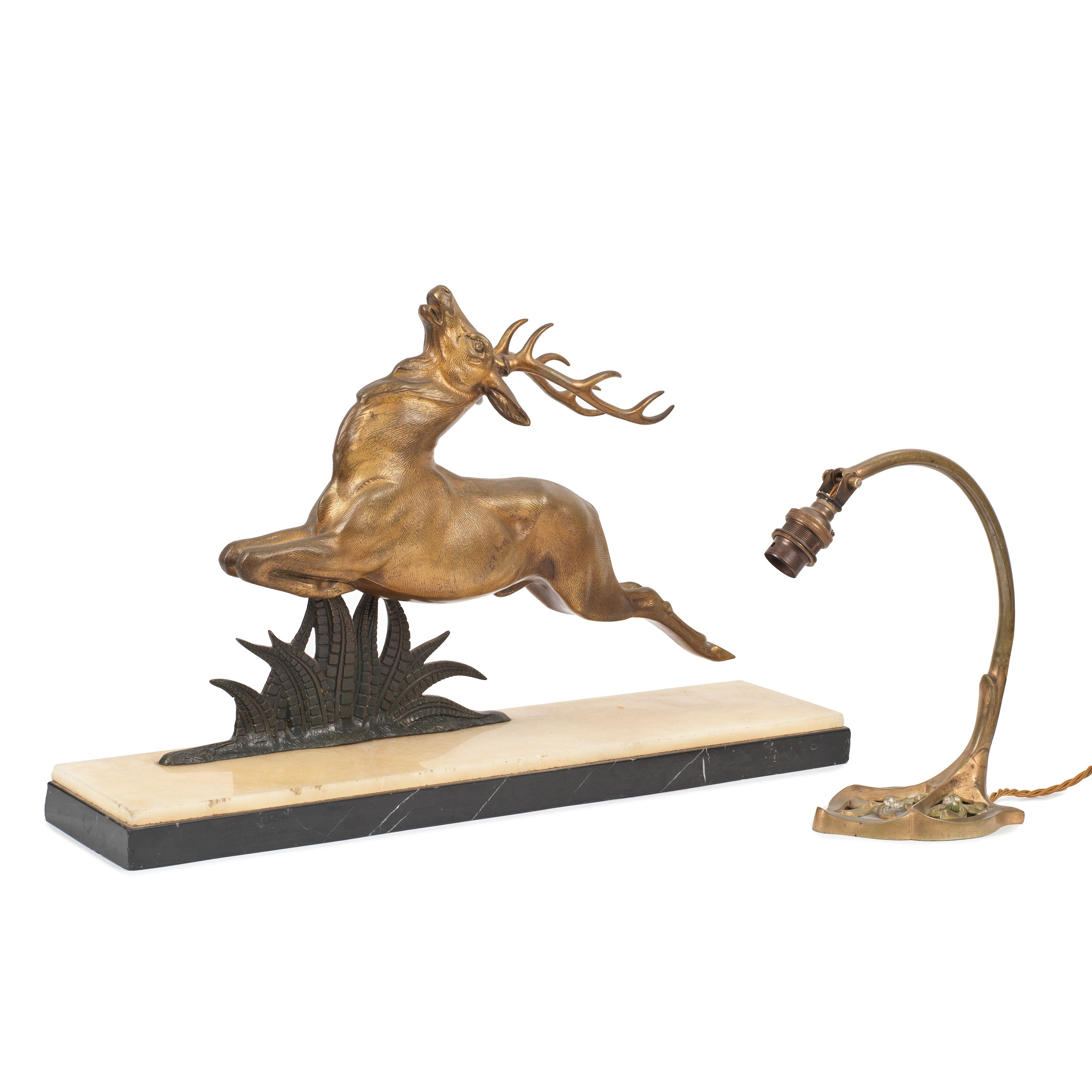 Bonhams : A French Art Deco patinated and gilt bronze model of a ...