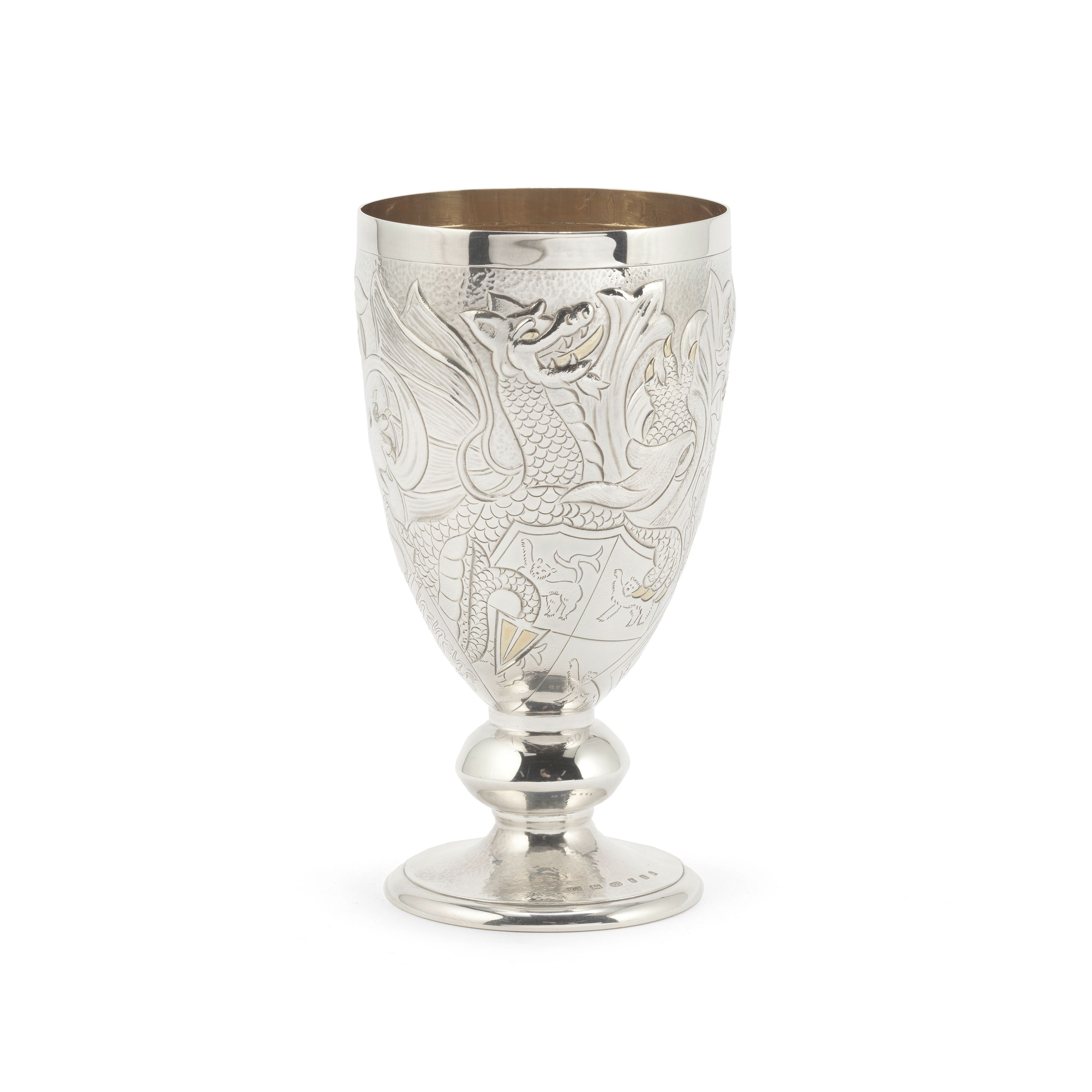 Bonhams : A Queen's Golden Jubilee silver and parcel-gilt commemorative goblet Richard Jarvis ...