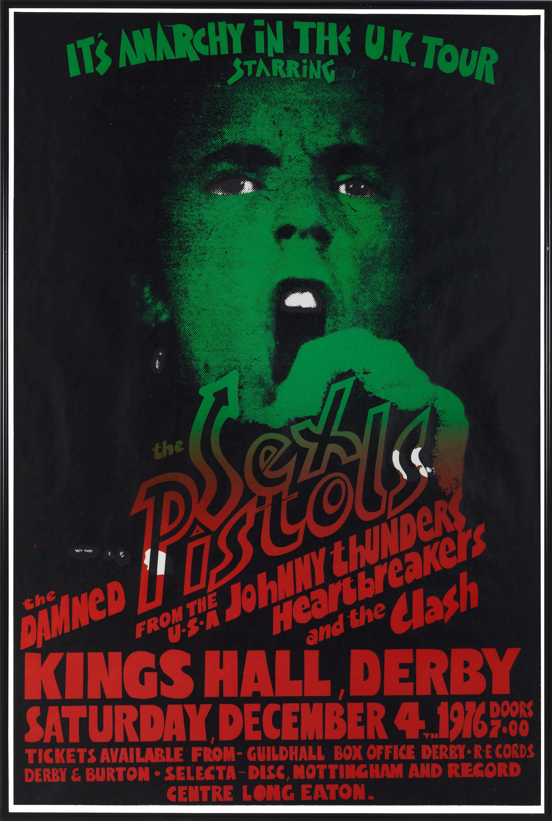 Bonhams The Sex Pistols Anarchy In The Uk Tour Poster 1972