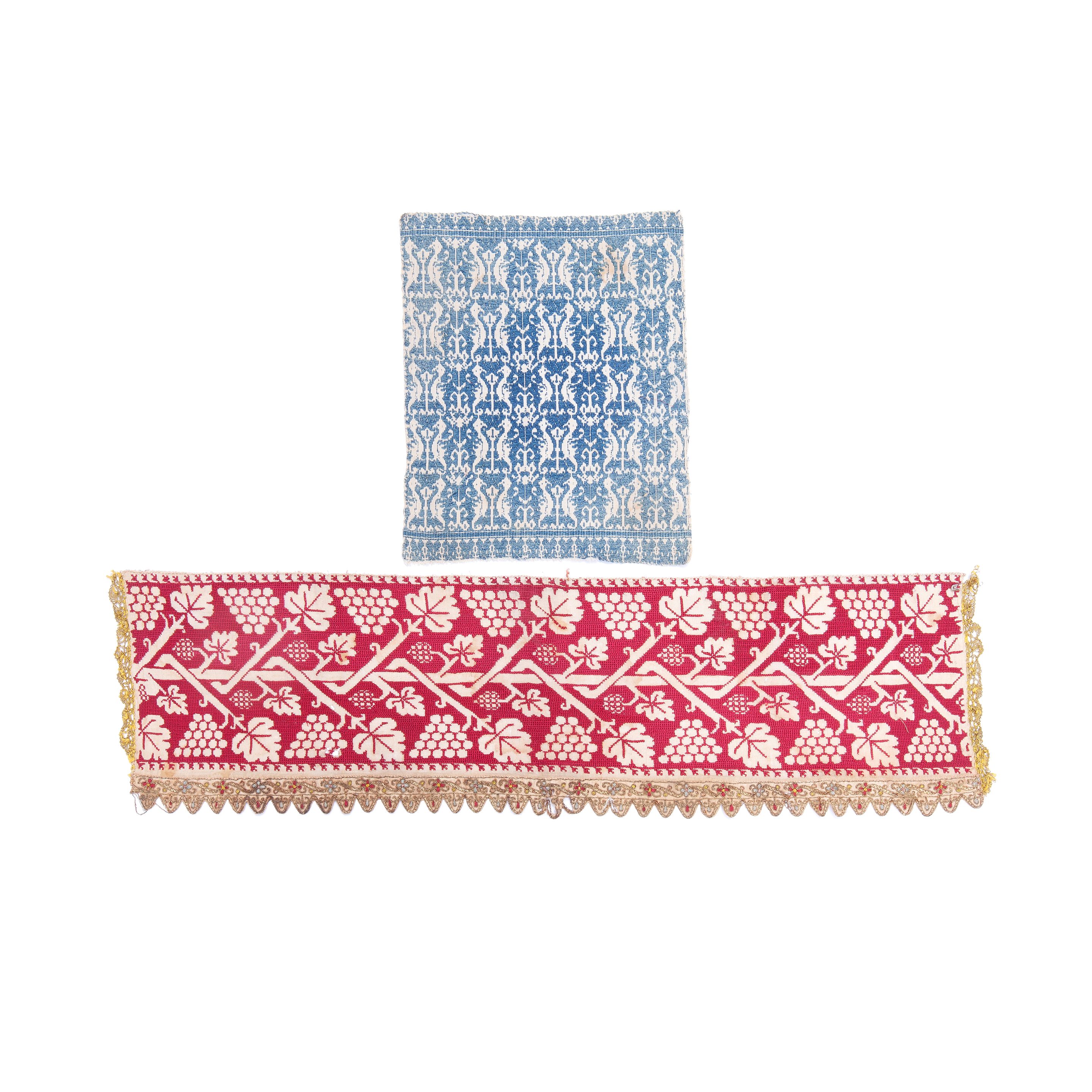 Bonhams : A fragment of a Perugia towel Probably 16th century, Italian