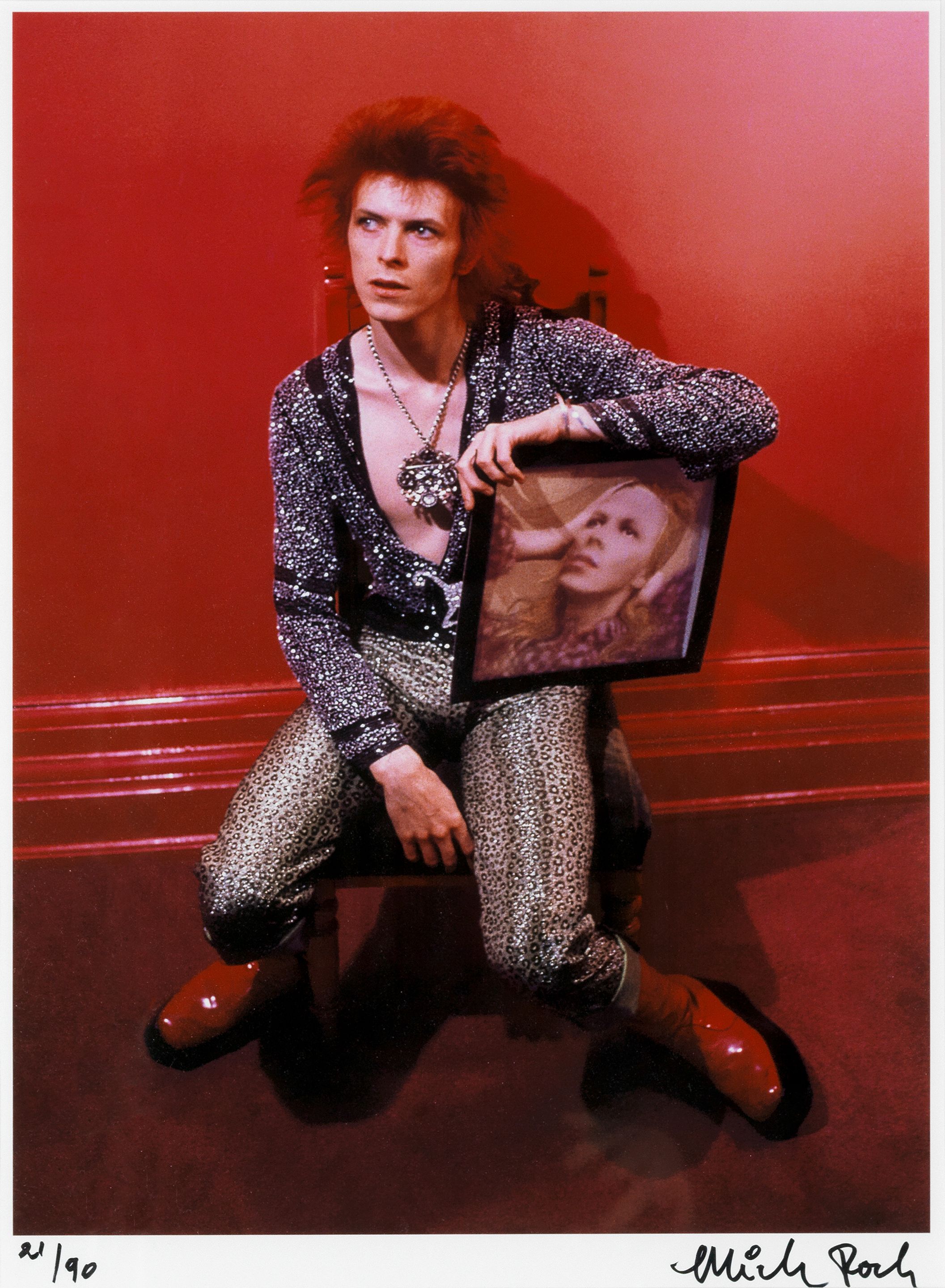Bonhams : Mick Rock (British, 1944-2021) David Bowie With Hunky Dory ...