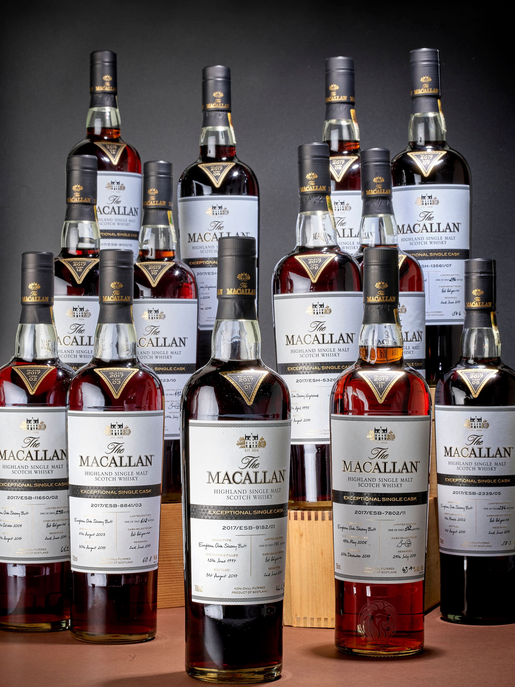 Bonhams : The Macallan Exceptional Single Cask-2017 Release Full Set (13)