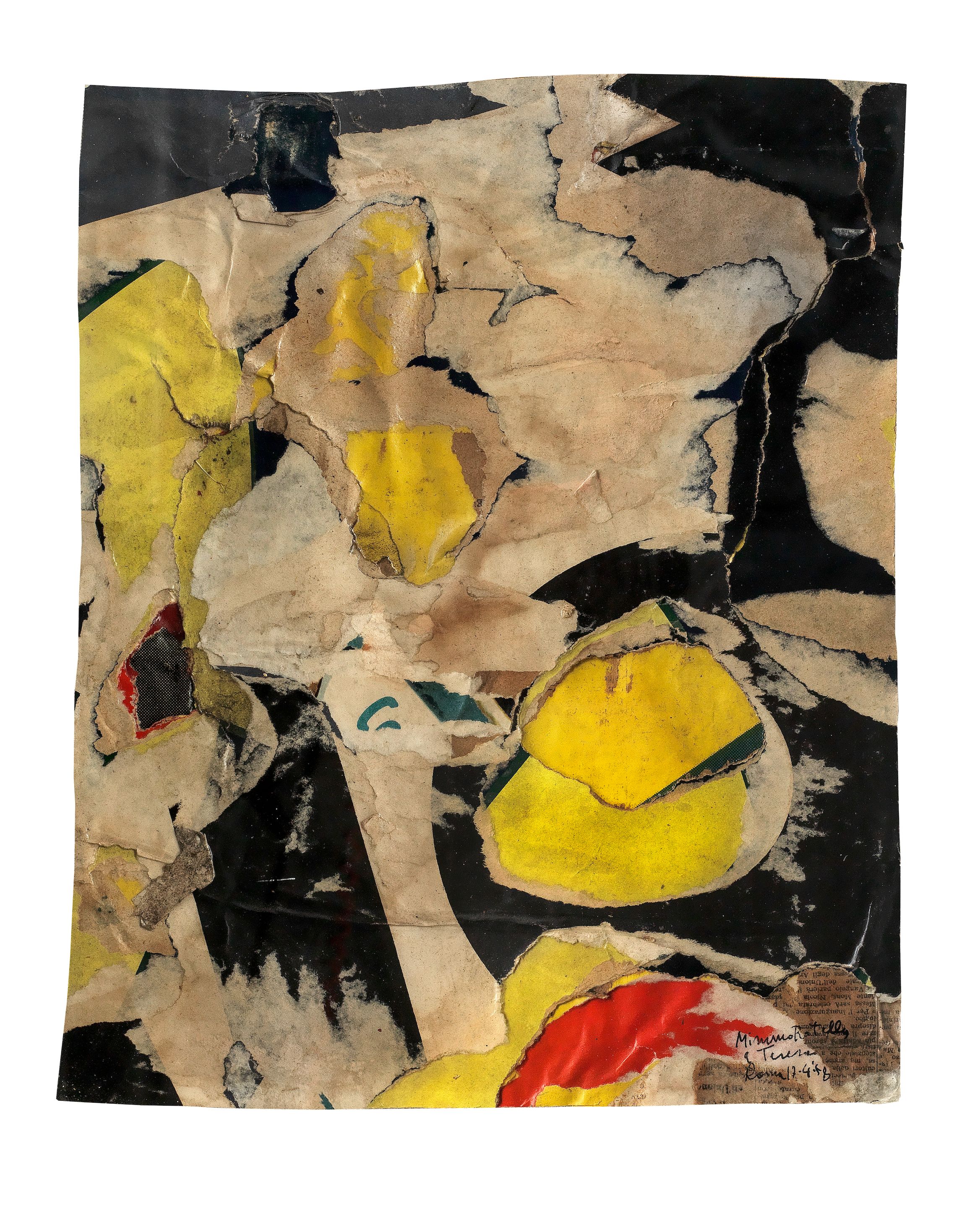 Bonhams : MIMMO ROTELLA (1918-2006) Untitled 1958