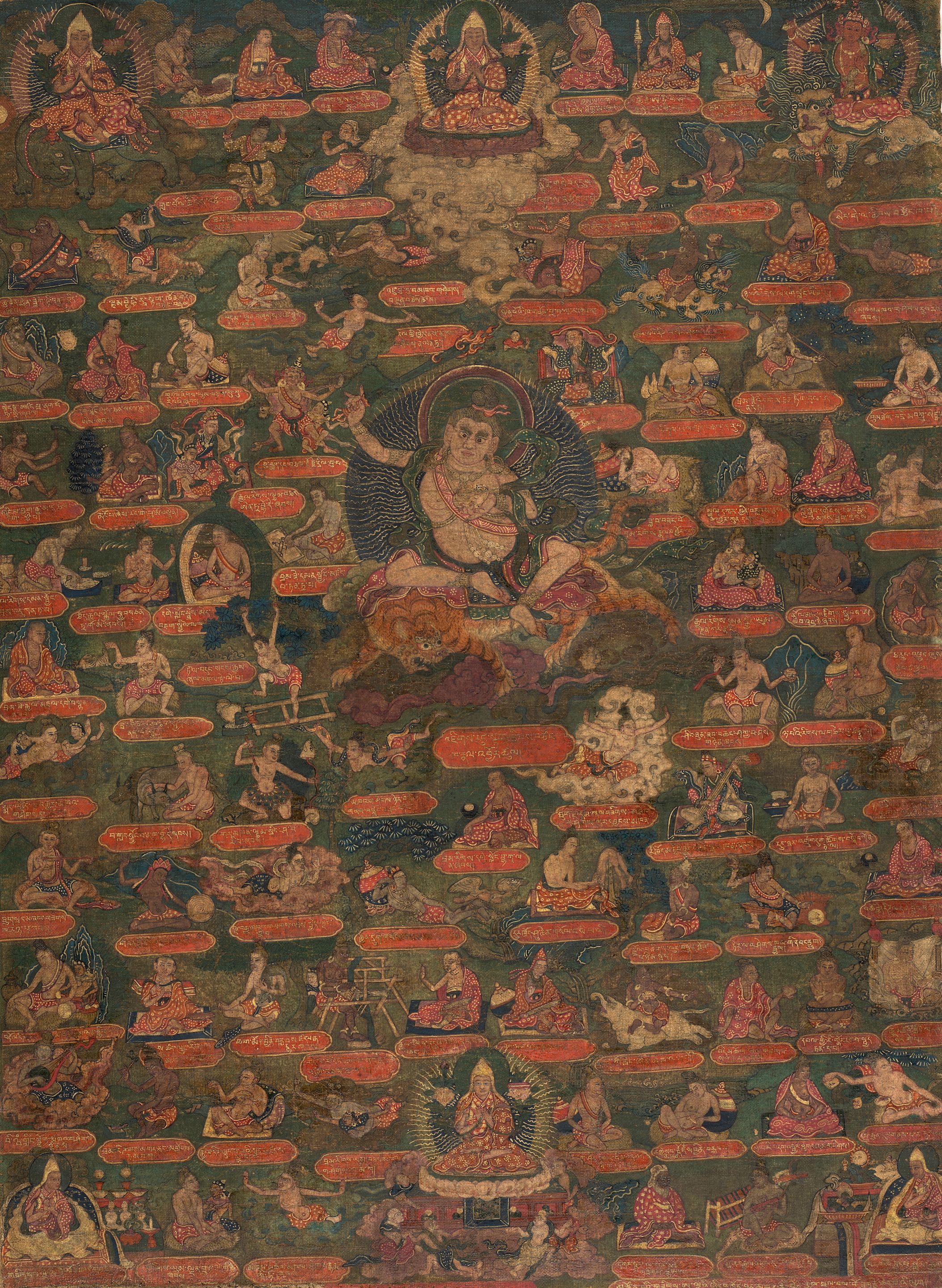 Bonhams : A THANGKA OF TSONGKHAPA AS A MAHASIDDHA TIBET, 18TH CENTURY