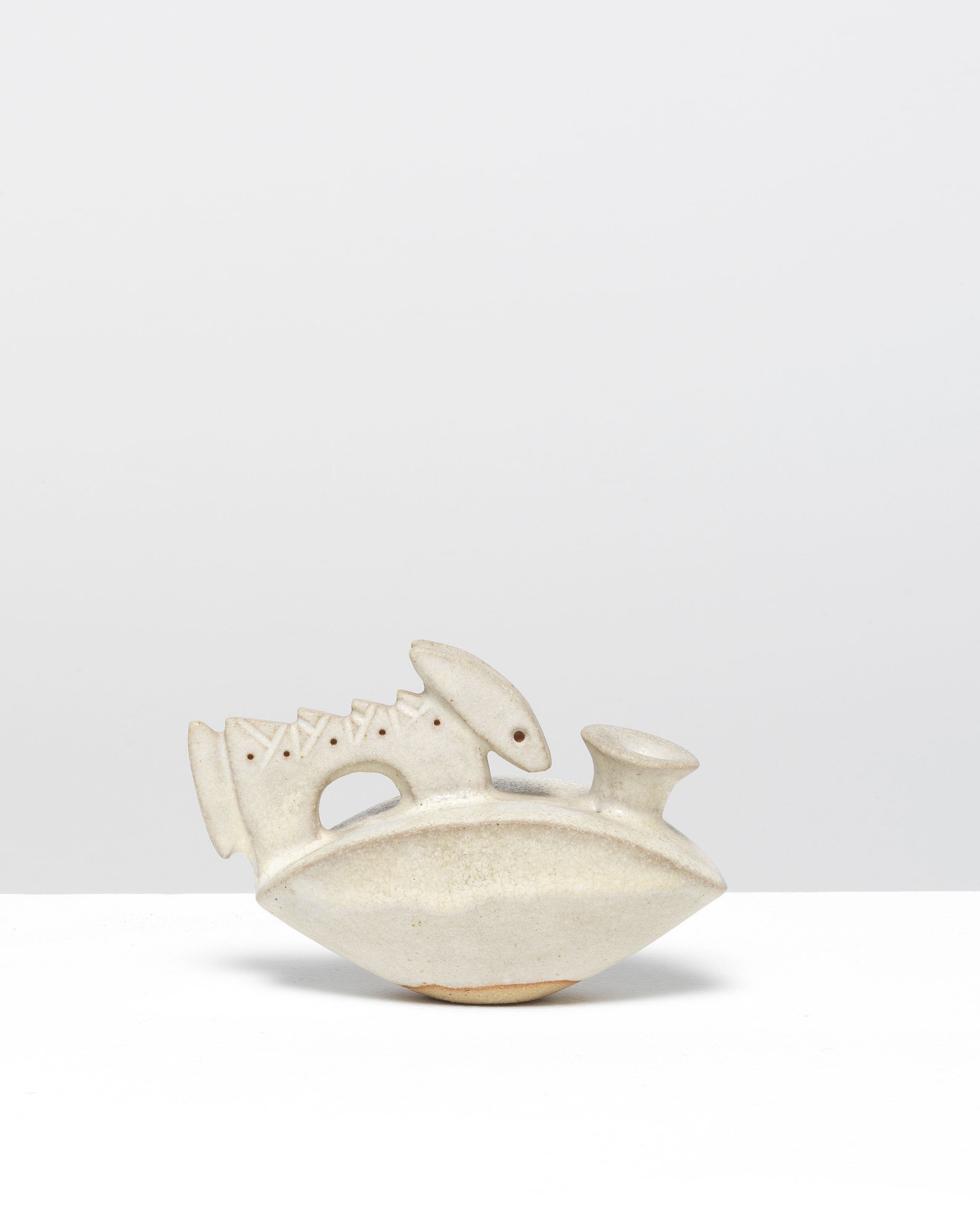 Bonhams : Ian Godfrey Pilgrim flask with beast, 1970s-1980s