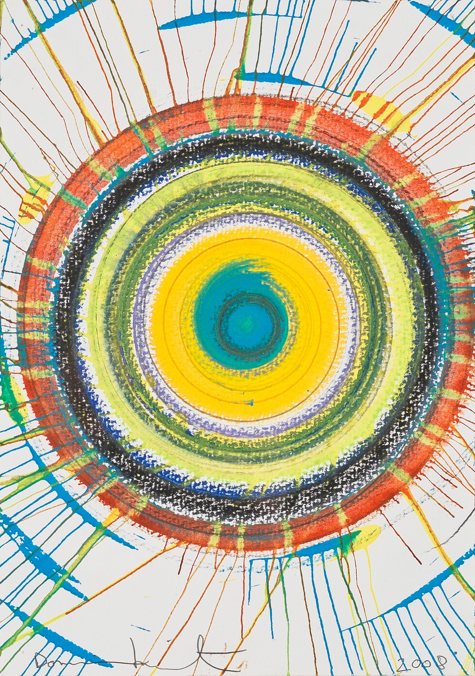 Bonhams : Damien Hirst (born 1965) Beautiful Sparkly Waves of Fireballs ...