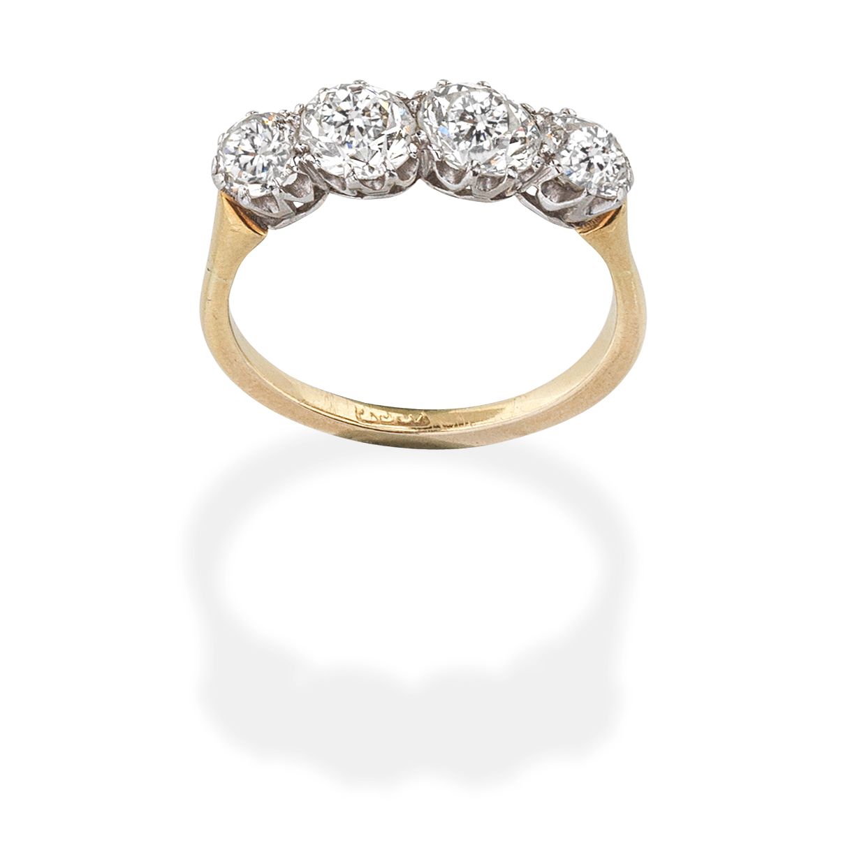 Bonhams : DIAMOND FOUR-STONE RING