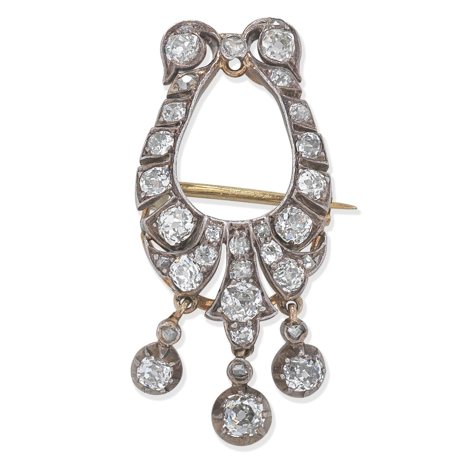 Bonhams : DIAMOND BROOCH,