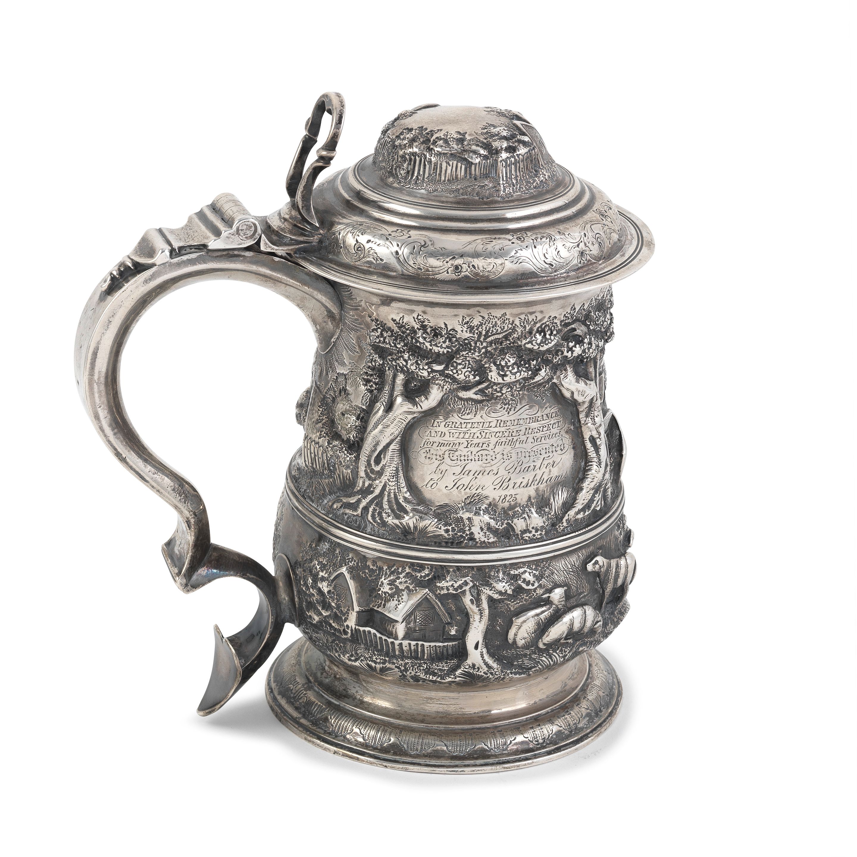 Bonhams : A George III silver tankard William Shaw II, London 1765
