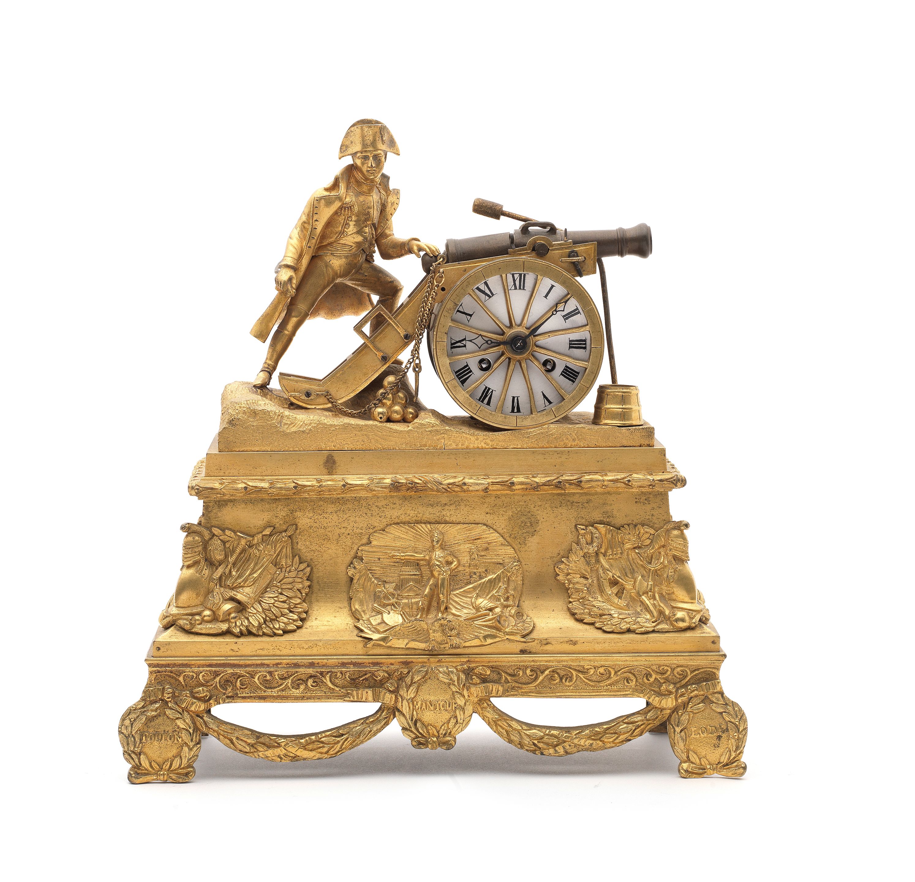 Bonhams : A second half 19th century French gilt bronze Napoleon mantel ...