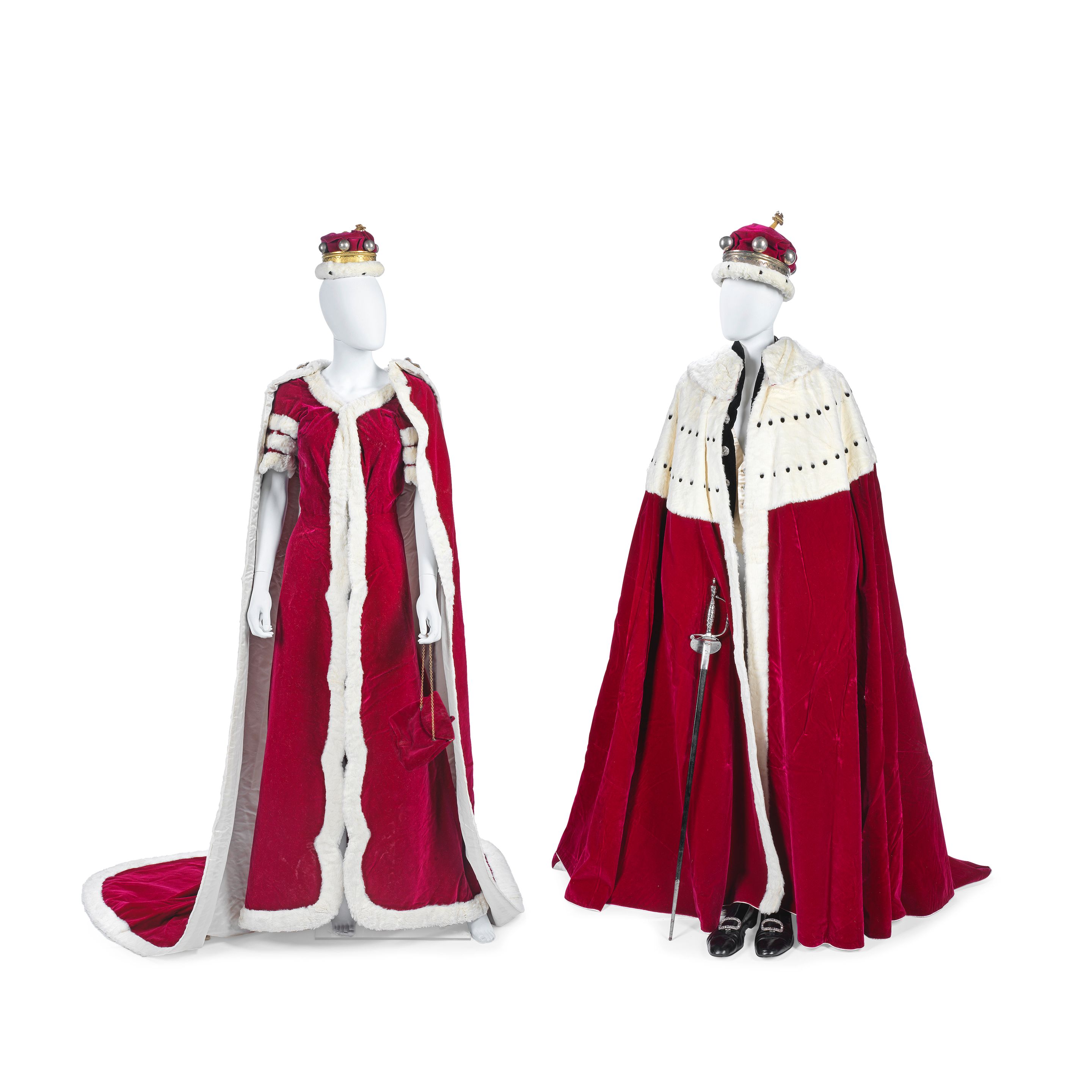 Bonhams : The Property of a Nobleman A pair of Coronation Robes for a ...