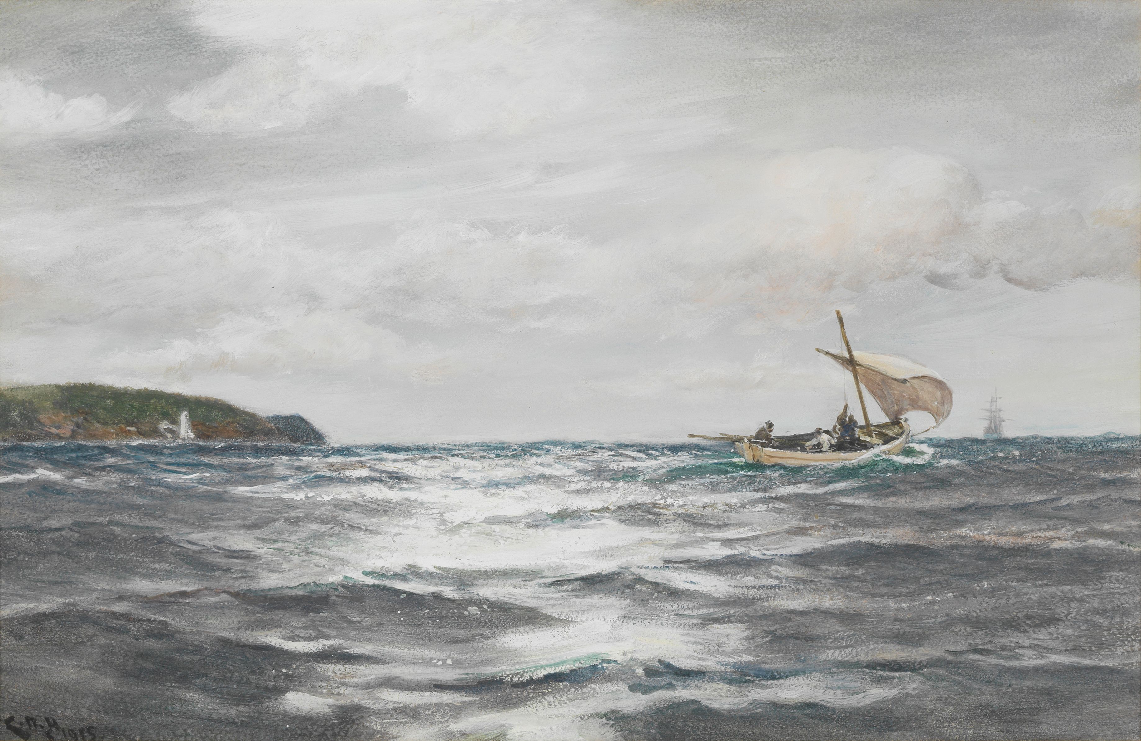 Bonhams : Charles Napier Hemy, RA RWS (British, 1841-1917) The longboat