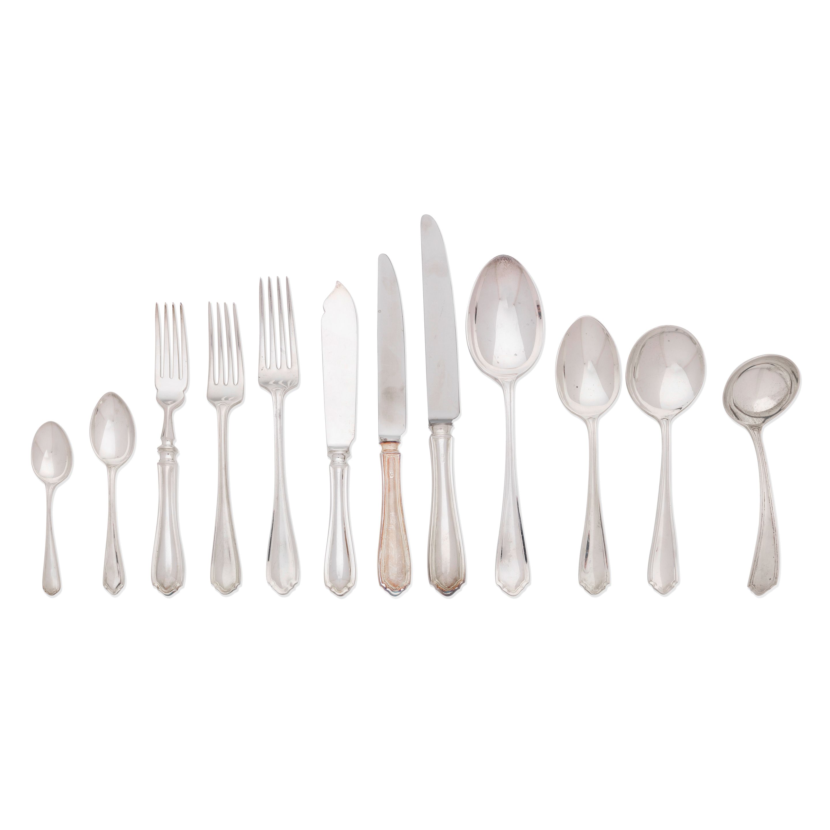 Bonhams : A silver Elizabeth pattern table service of flatware and ...