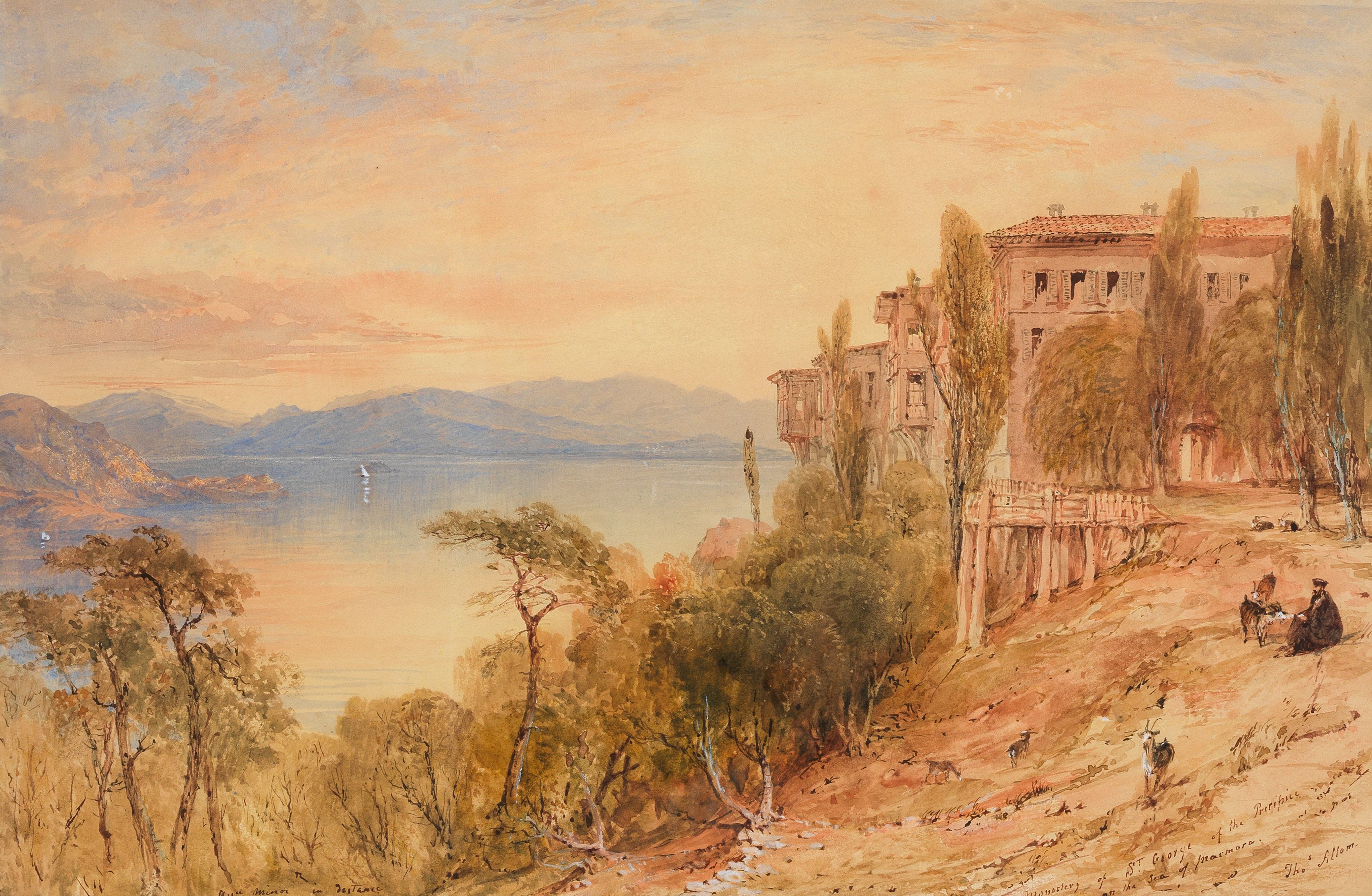 Bonhams : Thomas Allom (British, 1804-1872) 'Monastery of St George of ...