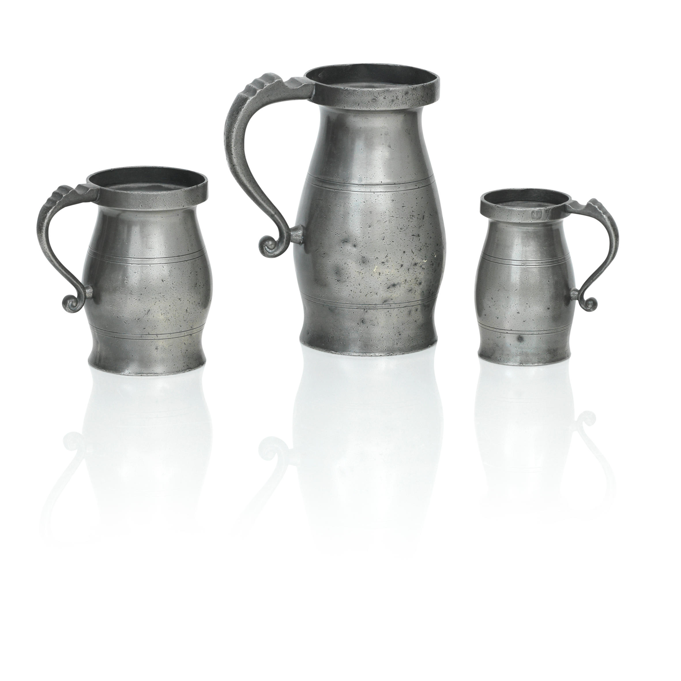 Bonhams A Set Of Three Early 20th Century Pewter Measures