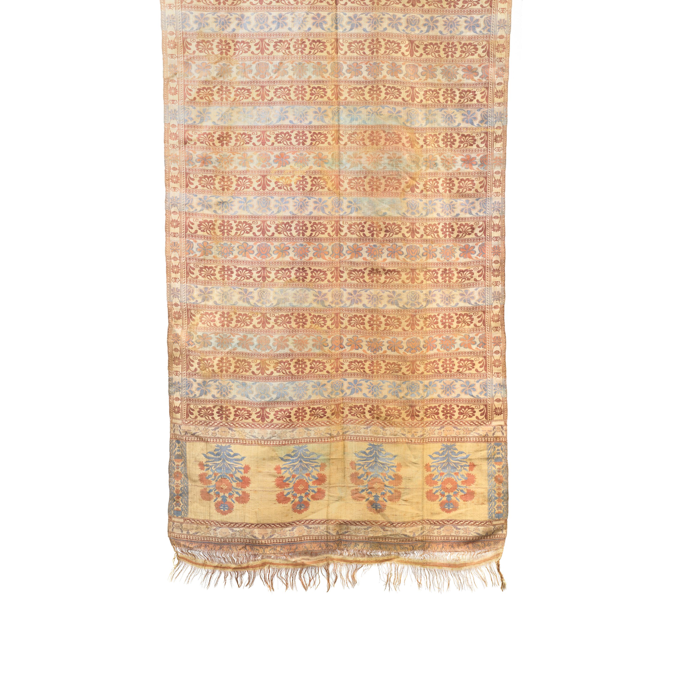 Bonhams : A Safavid style woven silk sash Poland, 18th Century