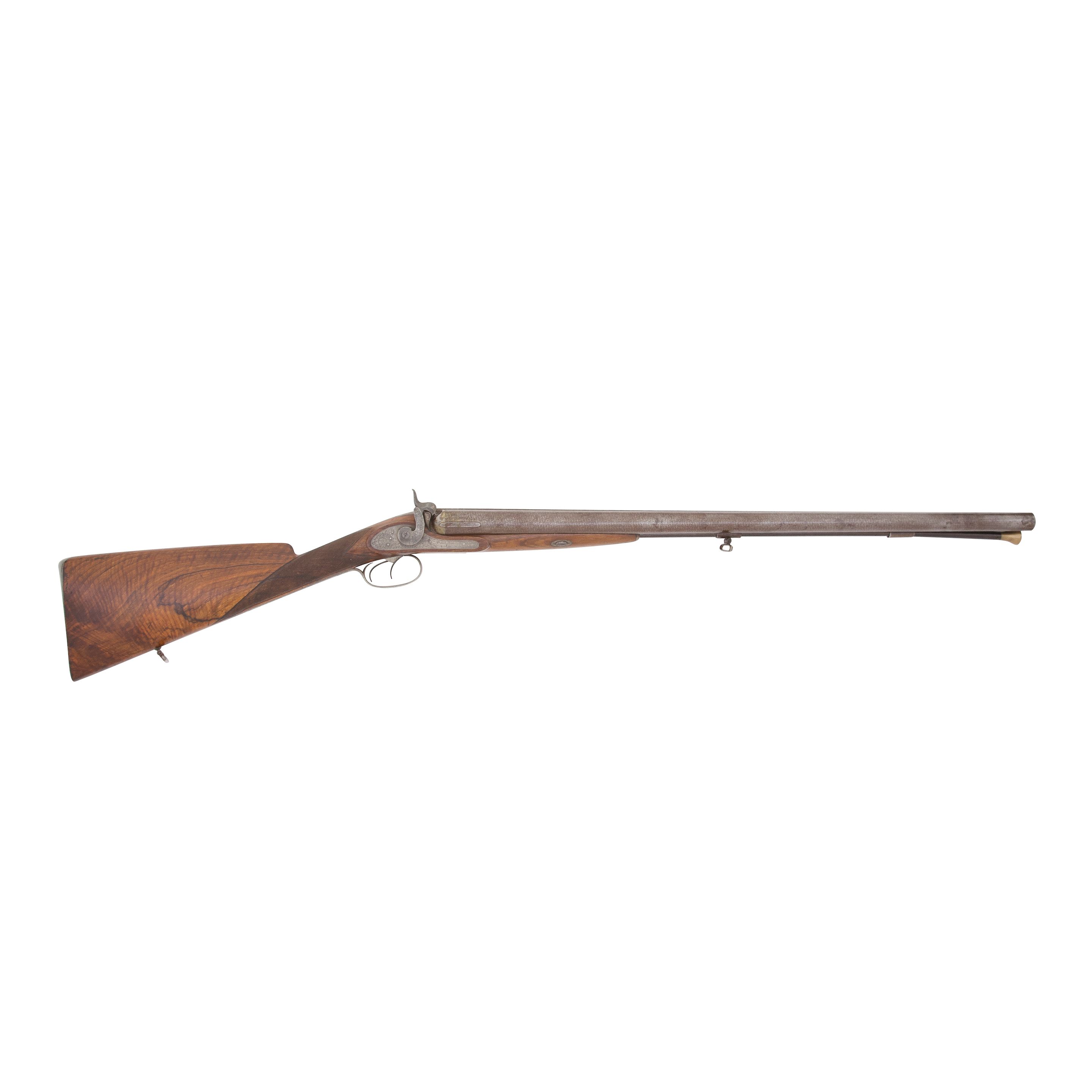 Bonhams : A French 8-Bore Percussion D.B. Wildfowling Gun