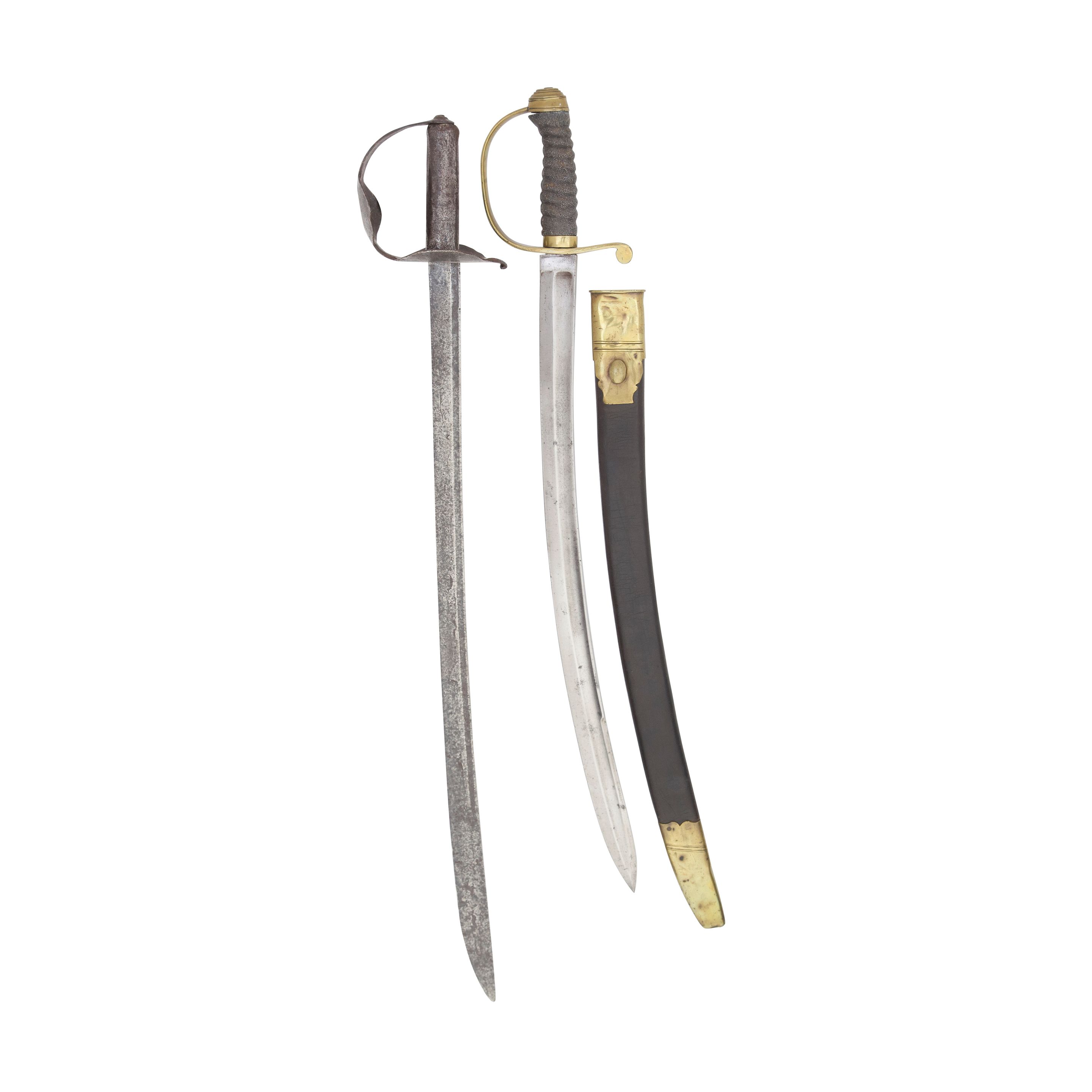 Bonhams : A Naval Cutlass, And A Constabulary Hanger (2)