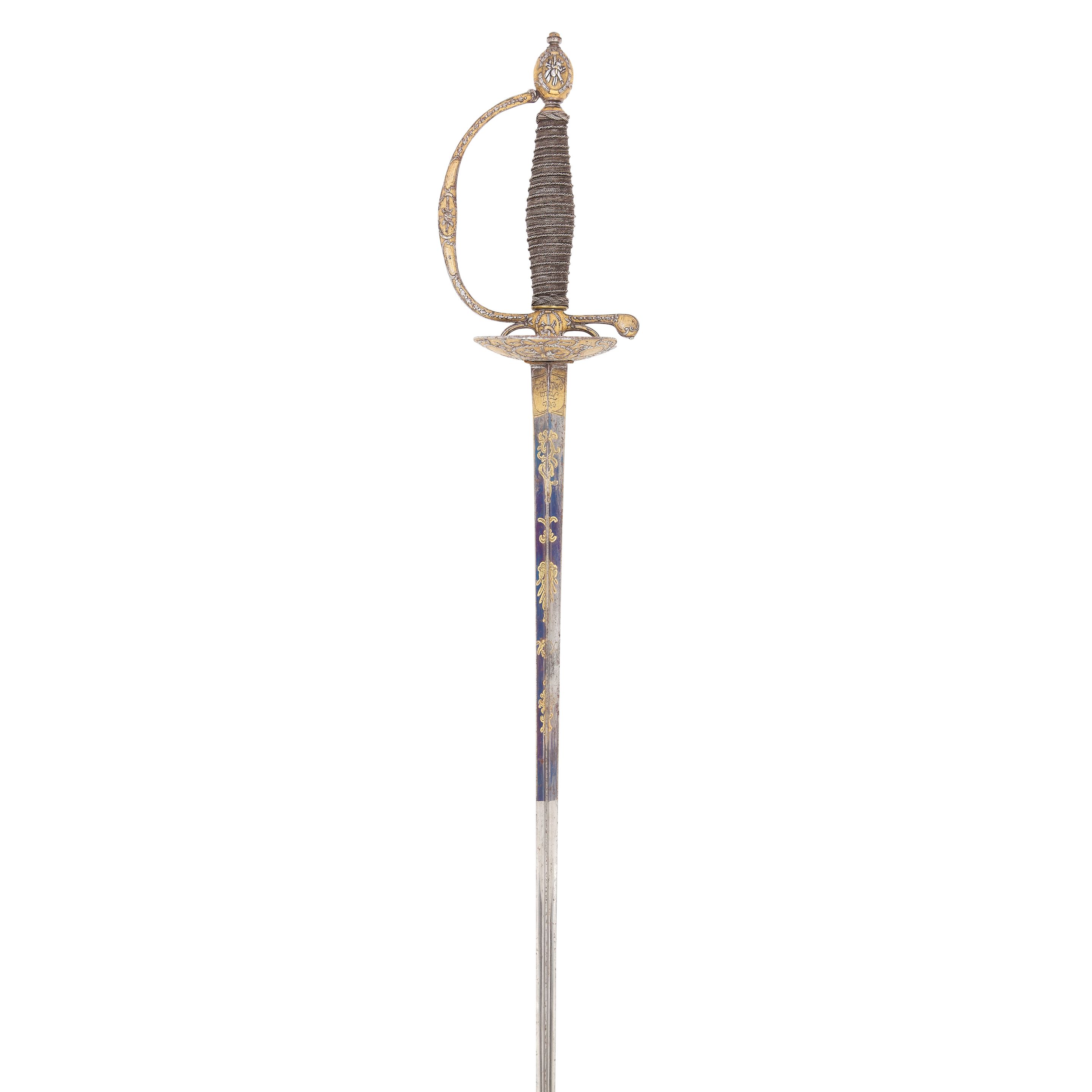 Bonhams : A Fine French Small-Sword With Chiselled And Gilt Hilt