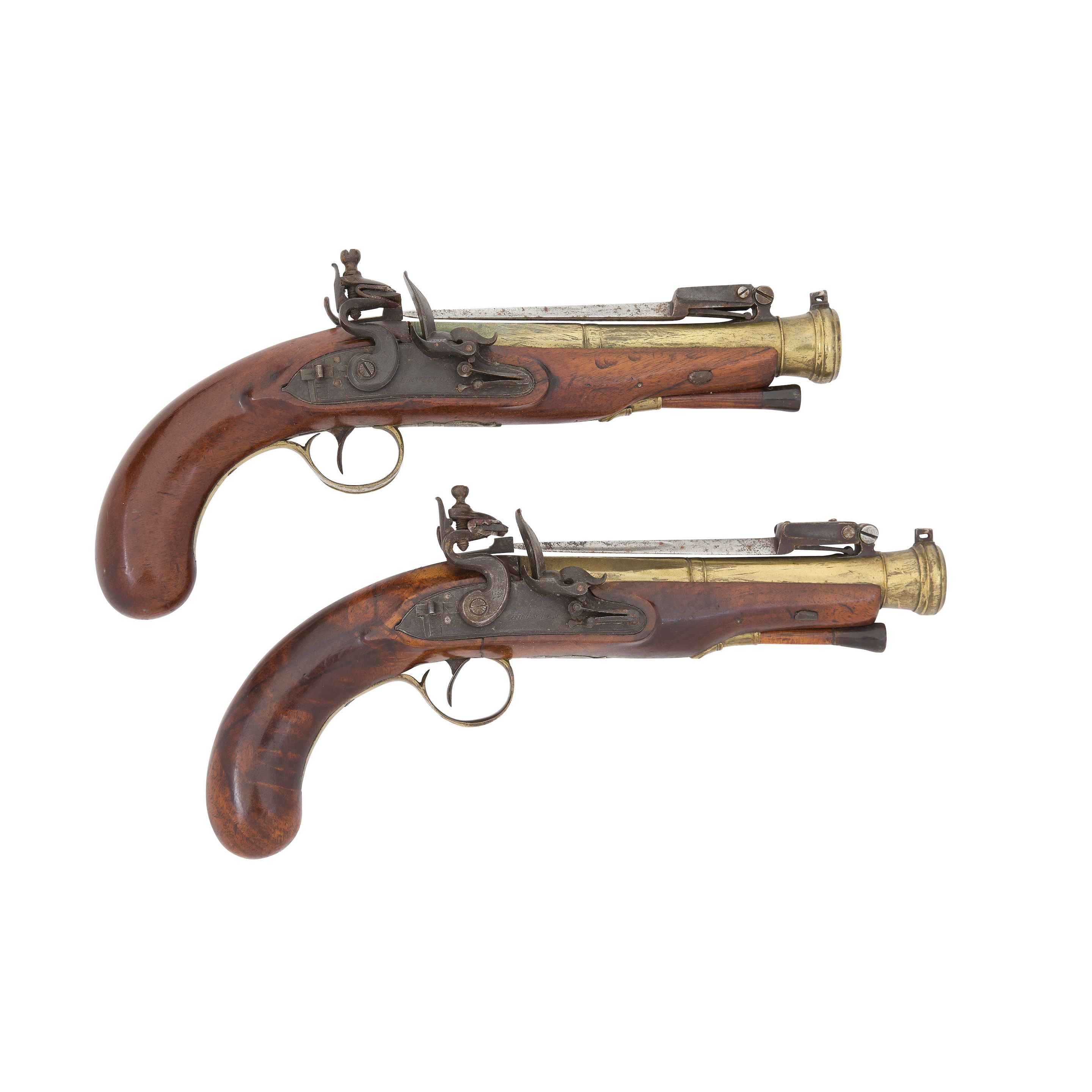 Bonhams : A Pair Of Brass-Barrelled Blunderbuss-Pistols With Spring ...