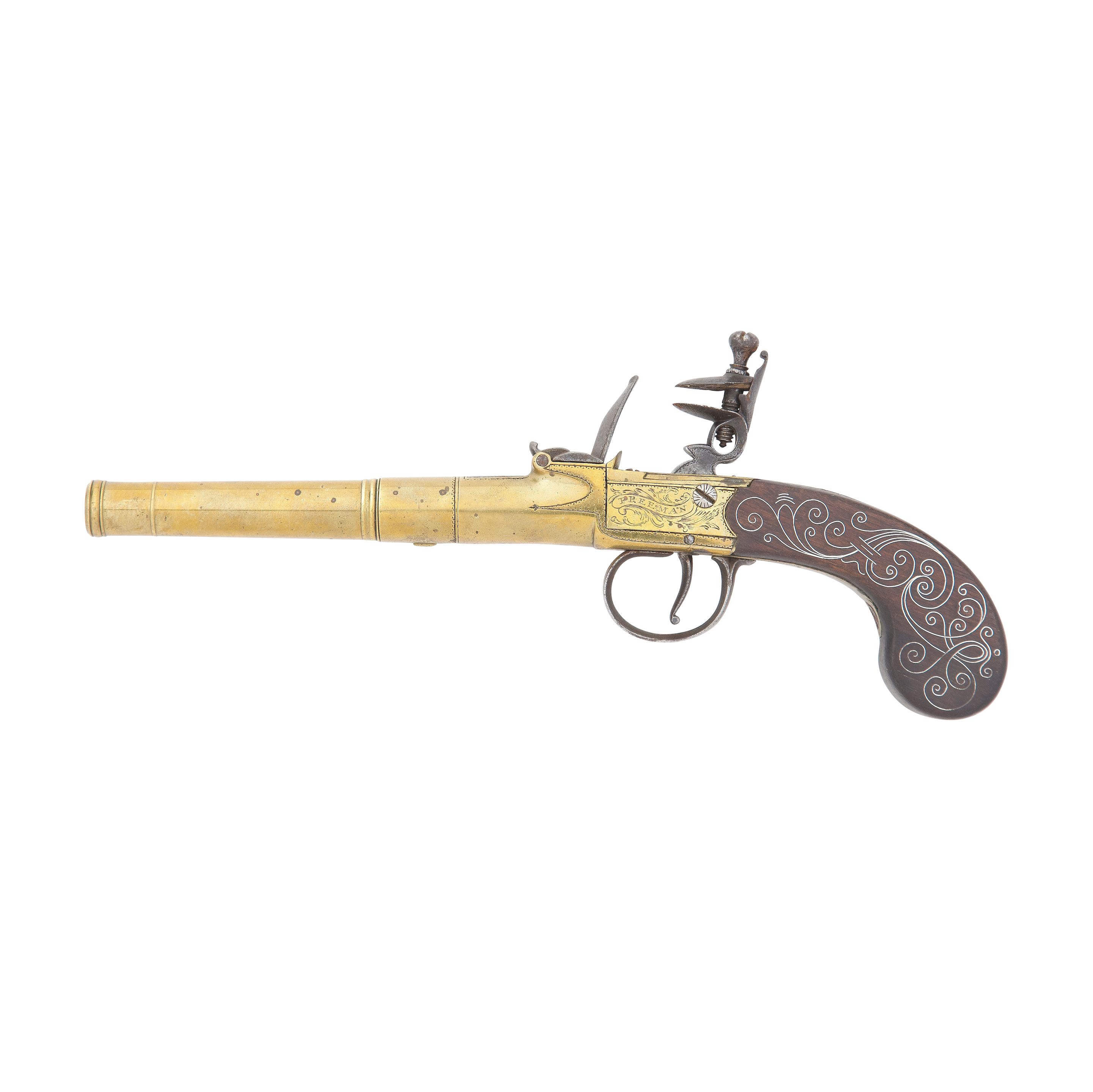 Bonhams : A 50-Bore Flintlock Box-Lock Pistol