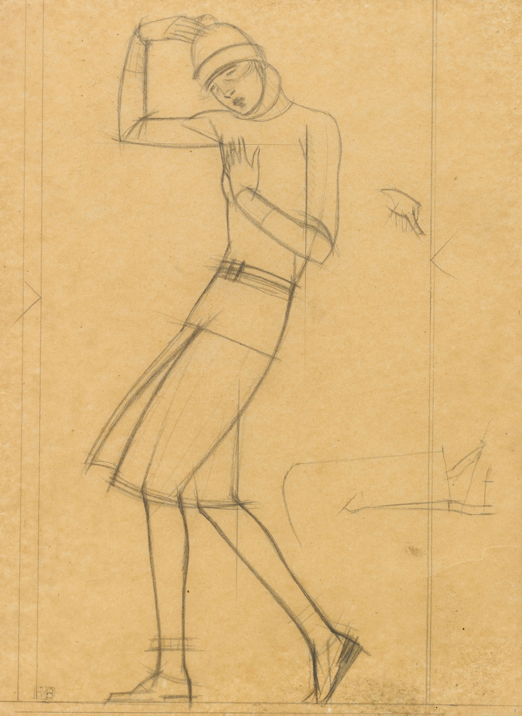 Bonhams Cornette de Saint Cyr : BERNARD BOUTET DE MONVEL (1881-1949) Femme face au vent