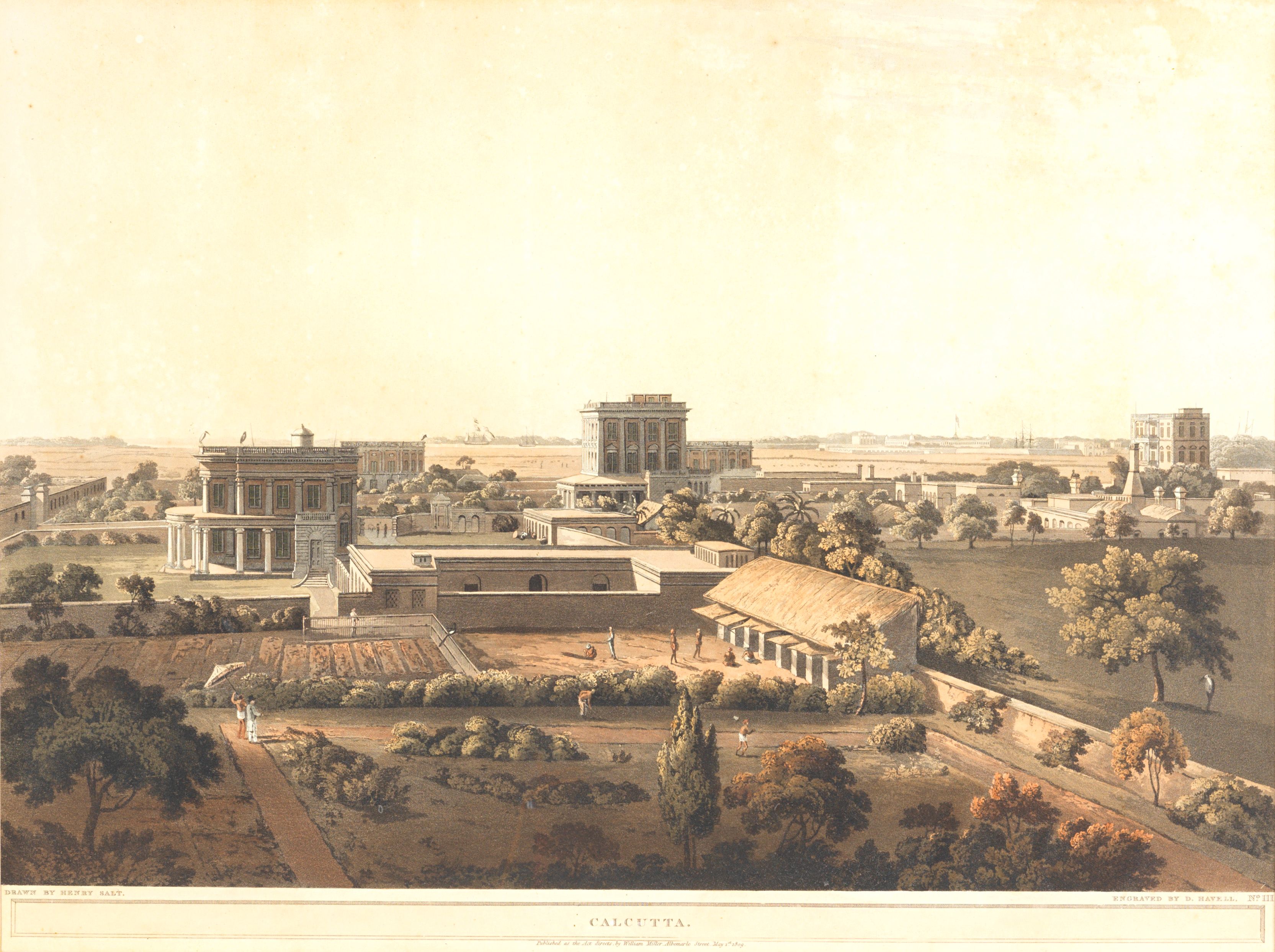 Bonhams : After Henry Salt (British, 1780-1827) 'Calcutta'; 'Poonah'