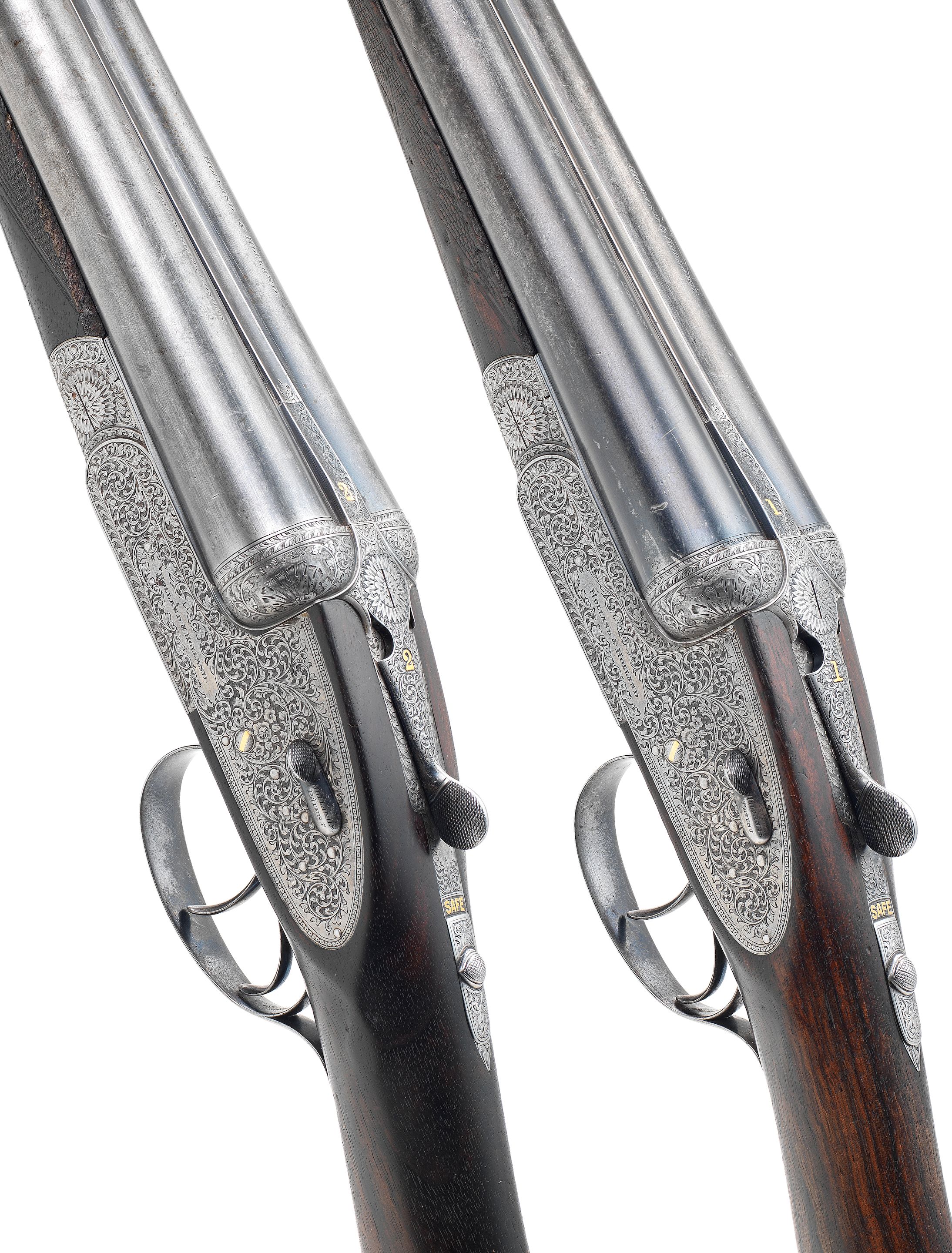 Bonhams : A pair of 12-bore 'Royal' sidelock ejector guns by Holland ...