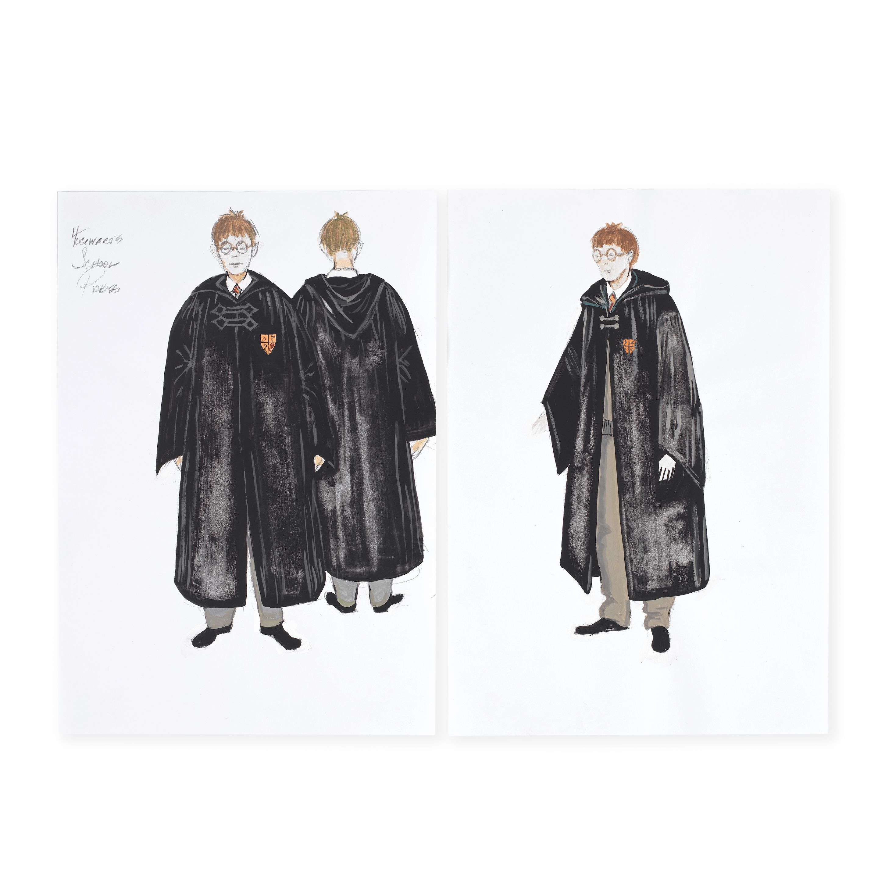 Bonhams : Harry Potter Two Original Painted Costume Designs For ...