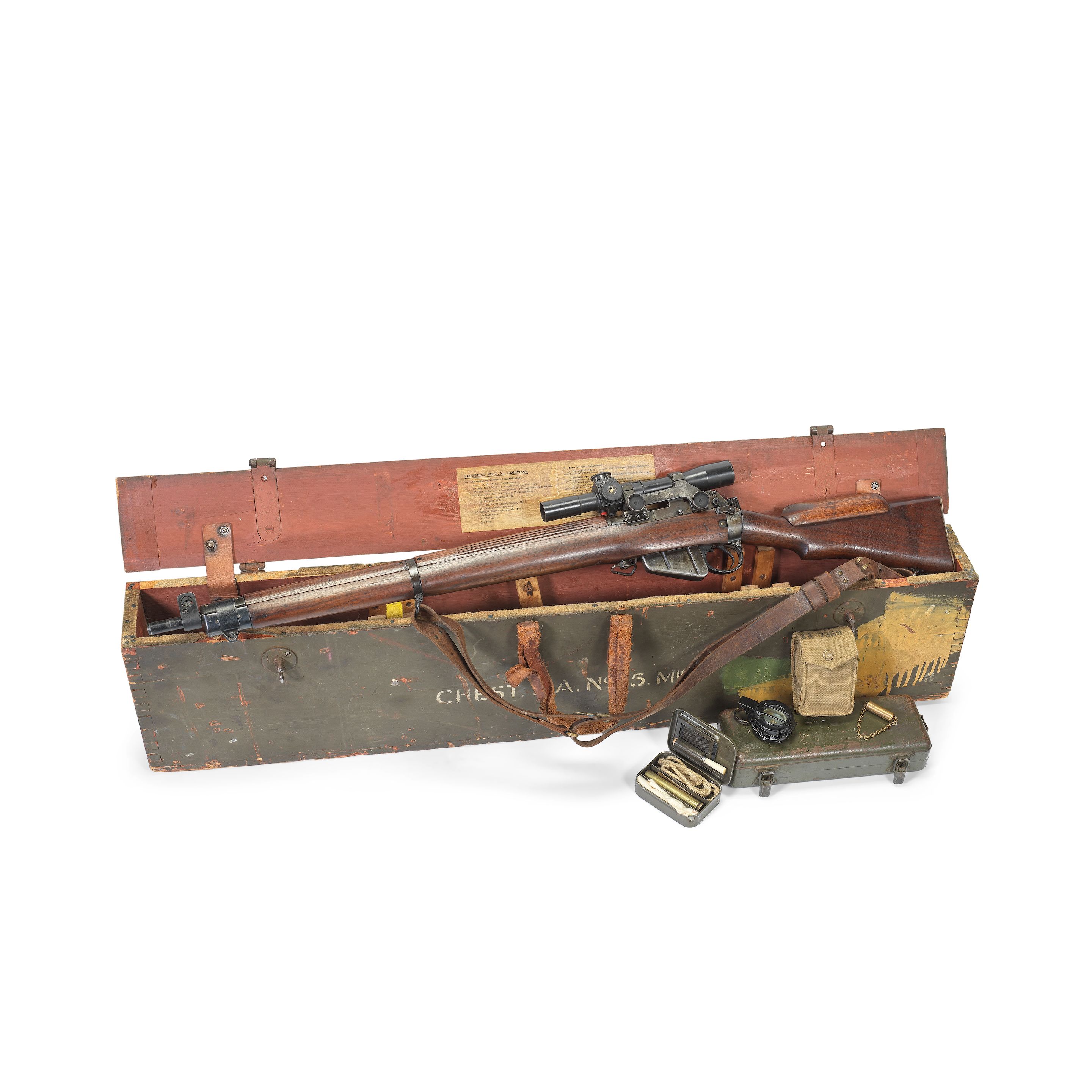 Bonhams : A rare .303 (British) 'No. 4 Mk.I T' bolt-magazine sniper ...
