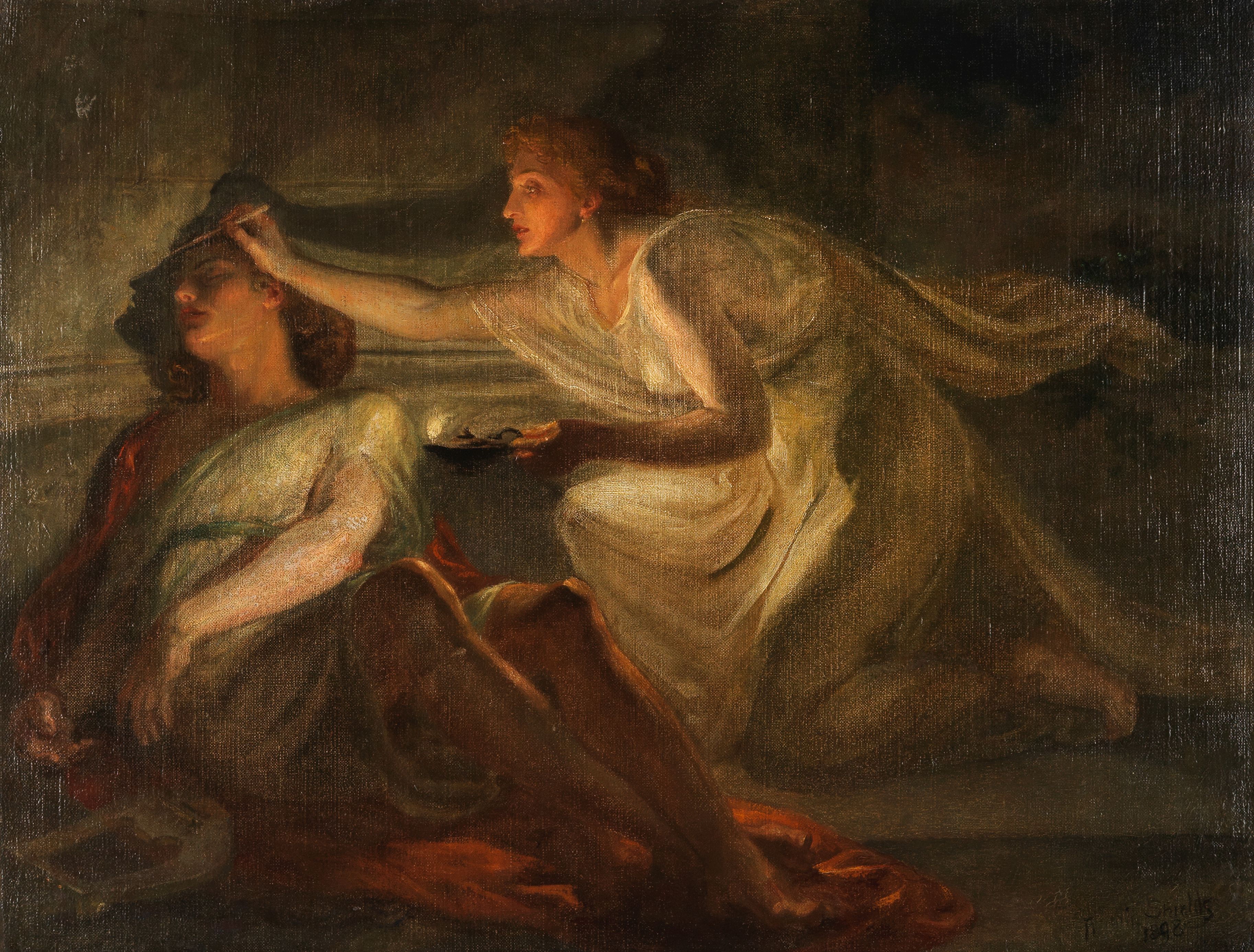 Bonhams : Frederic James Shields (British, 1833-1911) The invention of Art