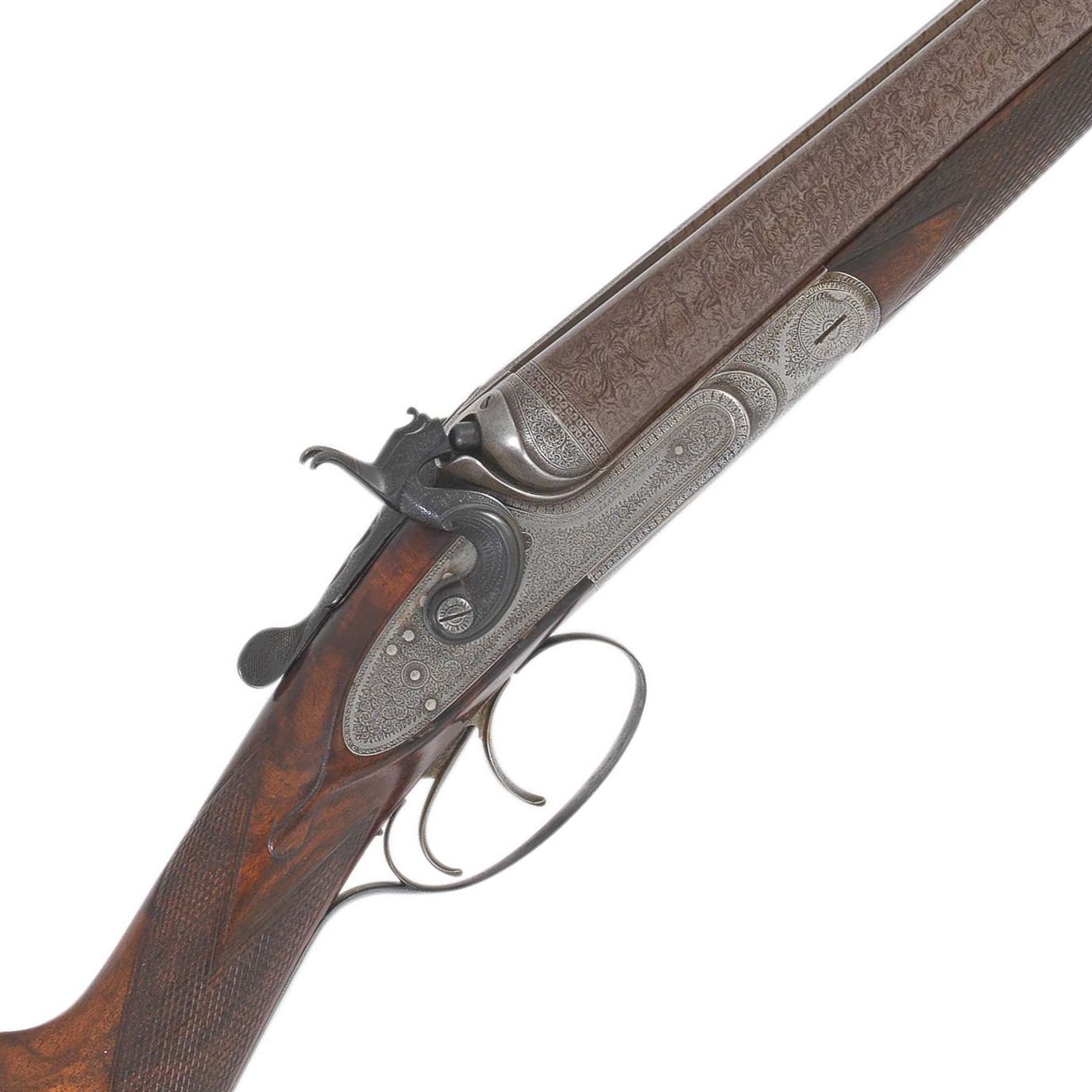 Bonhams : A 12-bore sidelock hammer gun by Williams & Powell, no. 7102