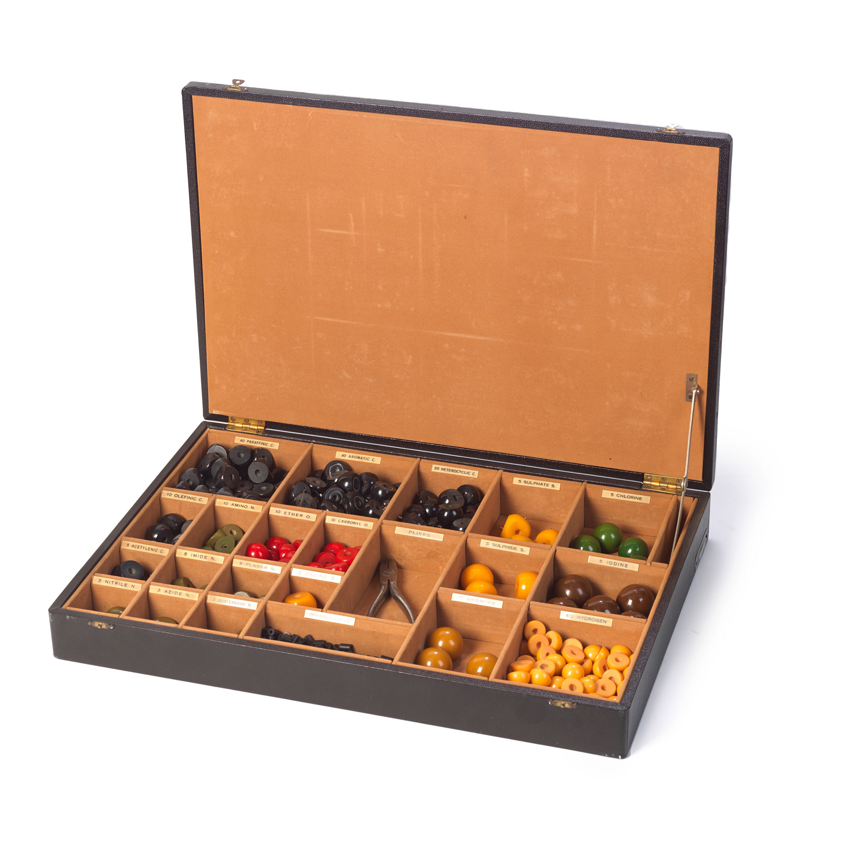 Bonhams : ERNST CHAIN'S CASED SET OF MOLECULAR MODELS, English, 1940s,
