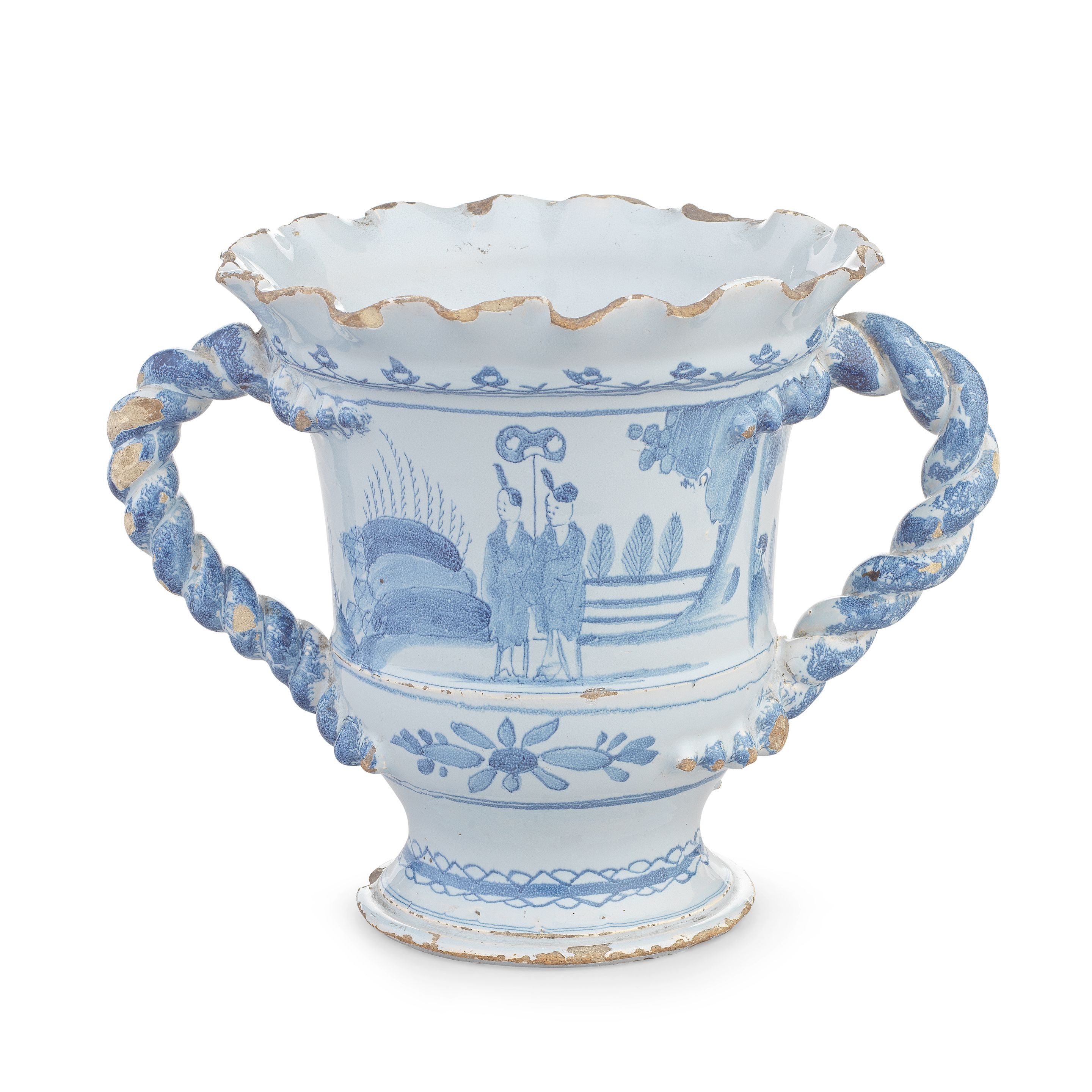 Bonhams : A Bristol delftware vase, circa 1730-50