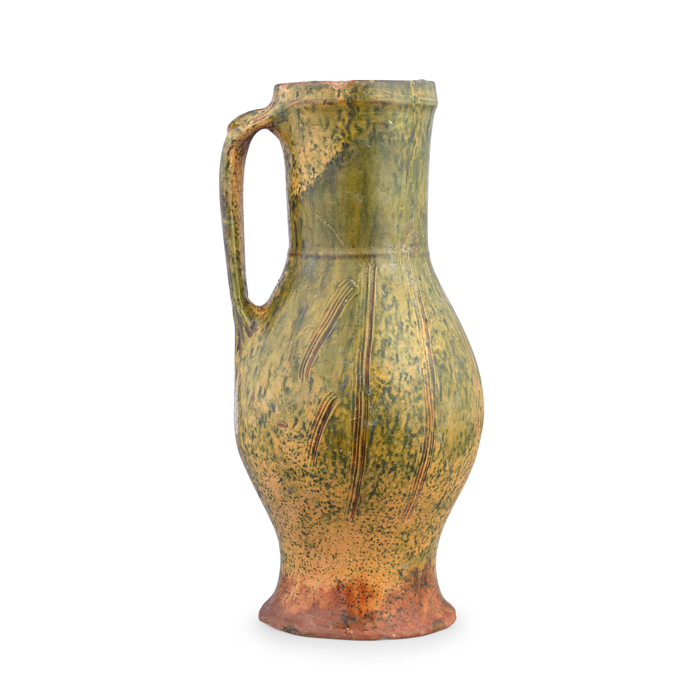 Bonhams : A rare medieval Mill Green ware jug, Essex, late 13th or ...