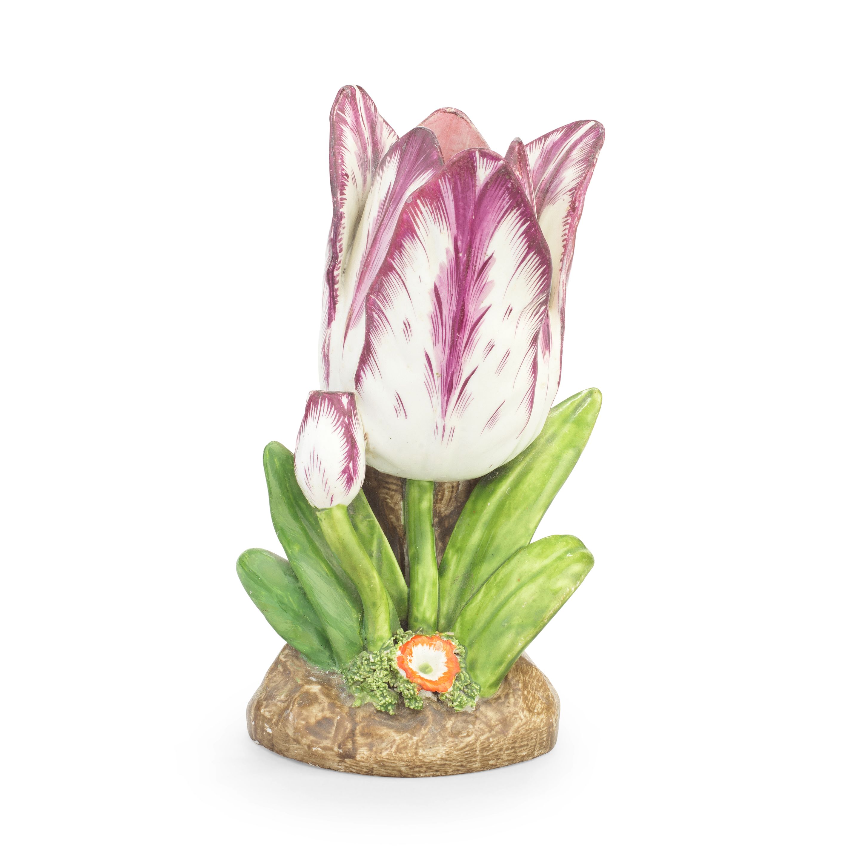 Bonhams : A Staffordshire porcelain tulip vase, circa 1840