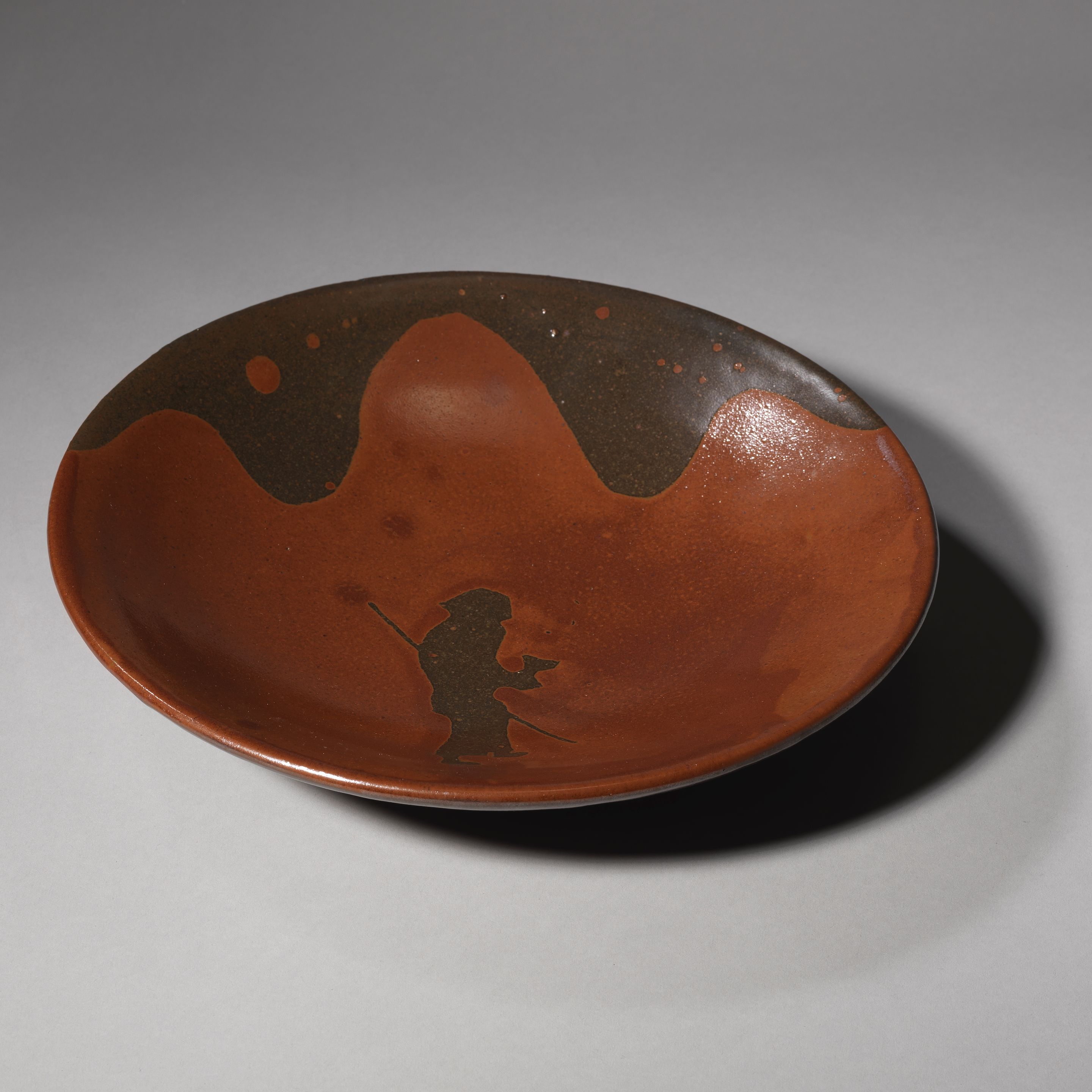 Bonhams : Bernard Leach 'Pilgrim' dish, circa 1968