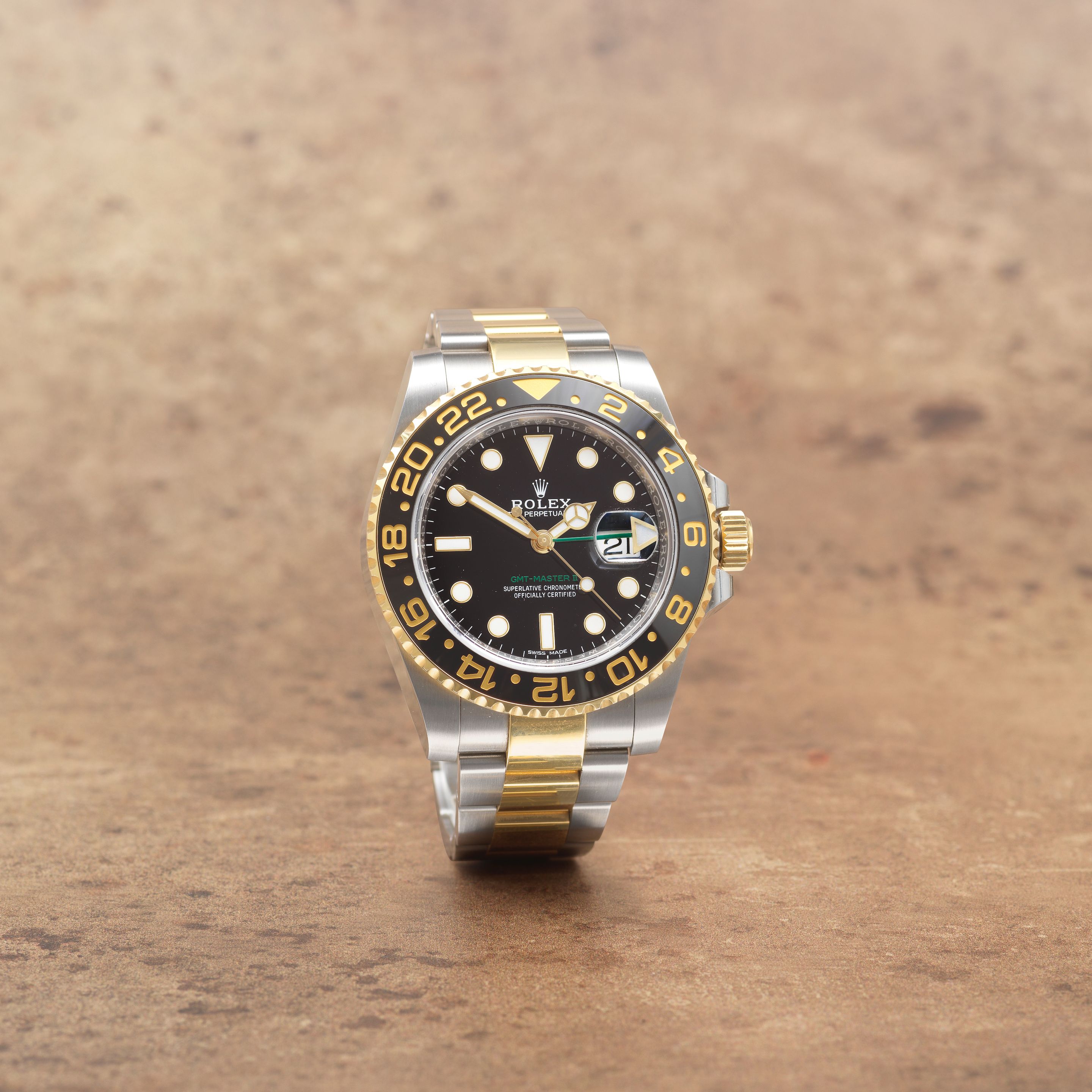 Bonhams : Rolex. A stainless steel and gold automatic calendar bracelet ...