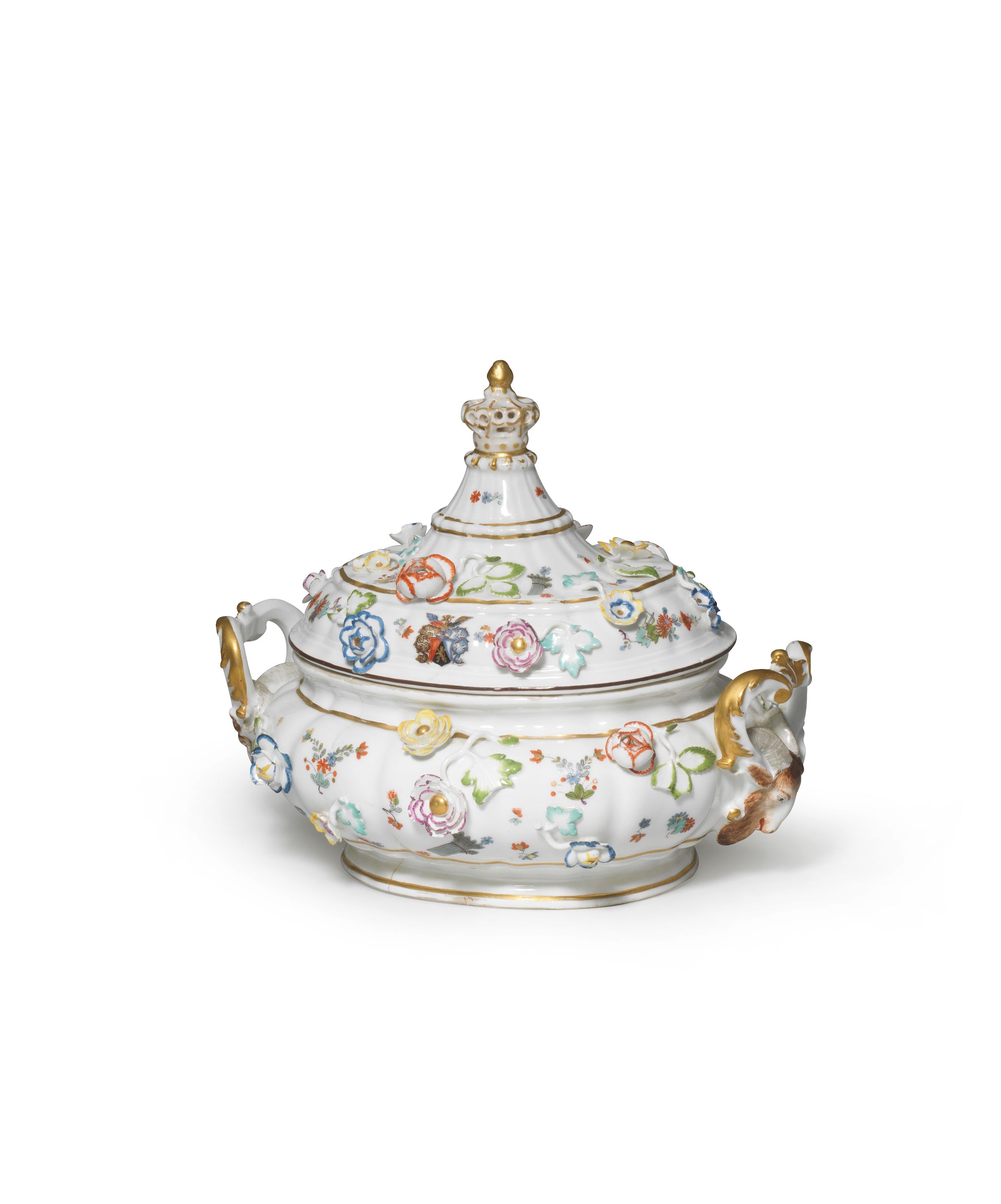 Bonhams : A Meissen oval tureen and cover from the Hennicke service ...