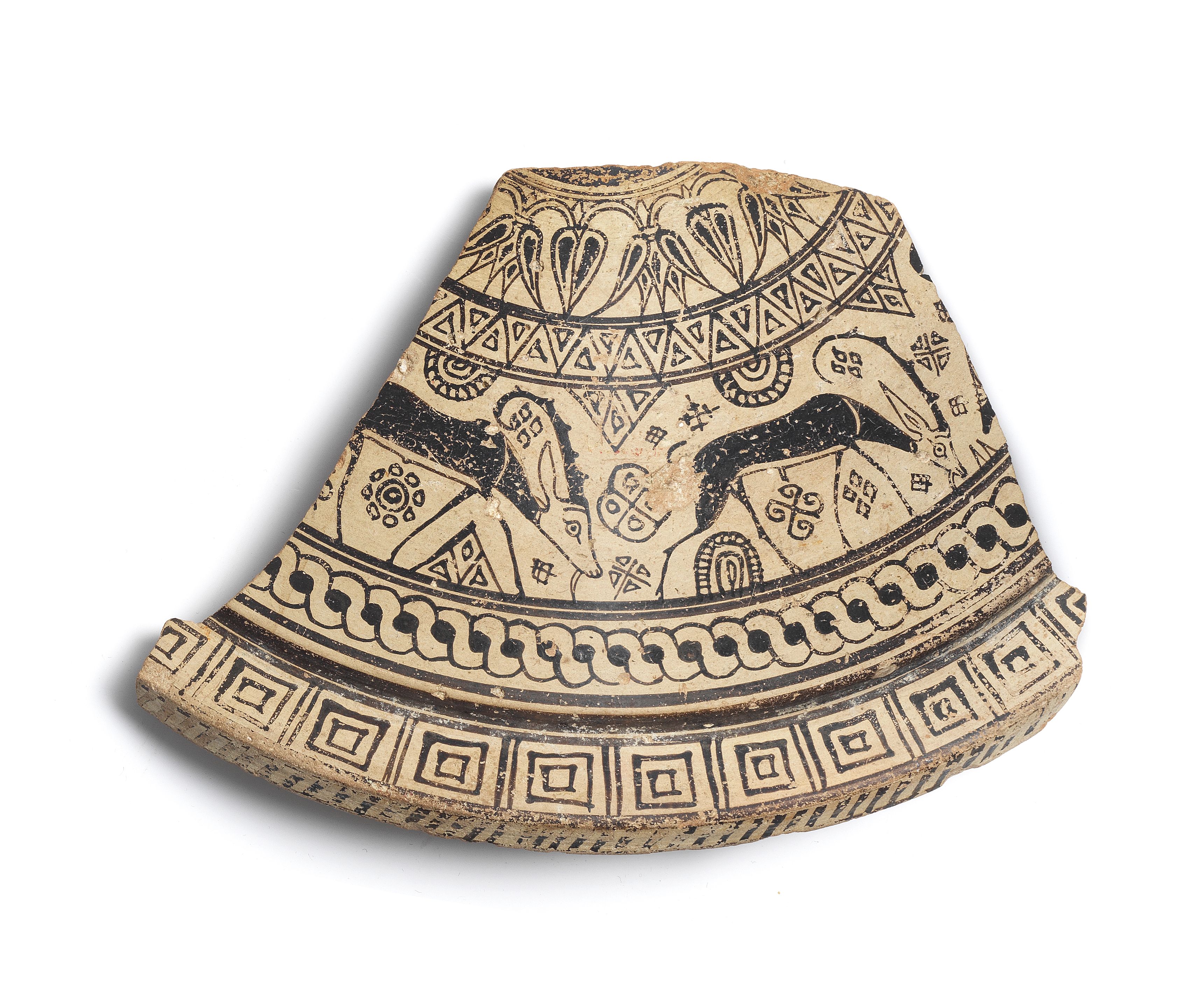 Bonhams : An East Greek 'Wild Goat Style' pottery fragment