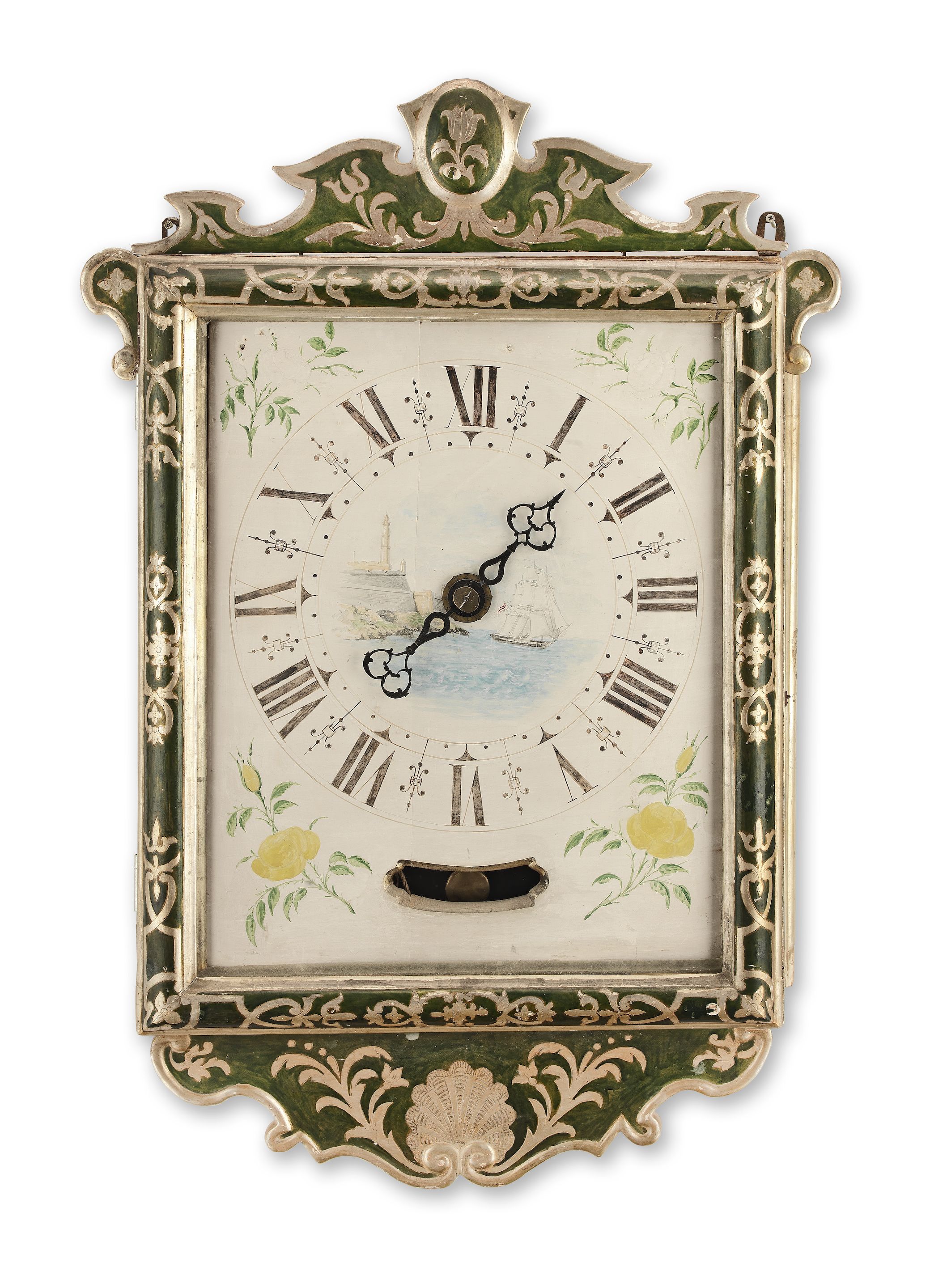 Bonhams : A very rare early 19th century Maltese weight-driven wall ...