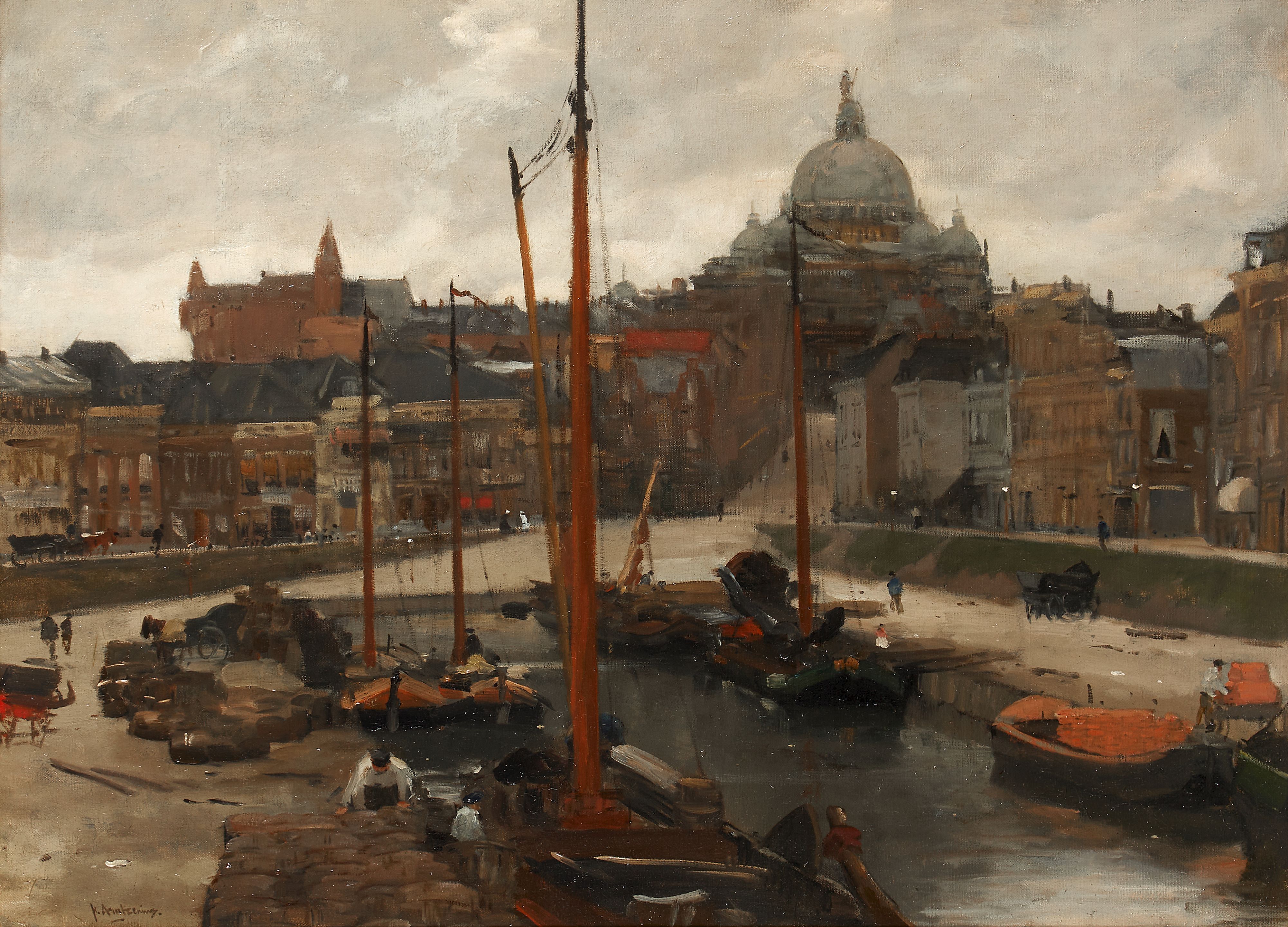 Bonhams : Floris Arntzenius (Dutch, 1864-1925) Scheveningen Badhuiskade ...