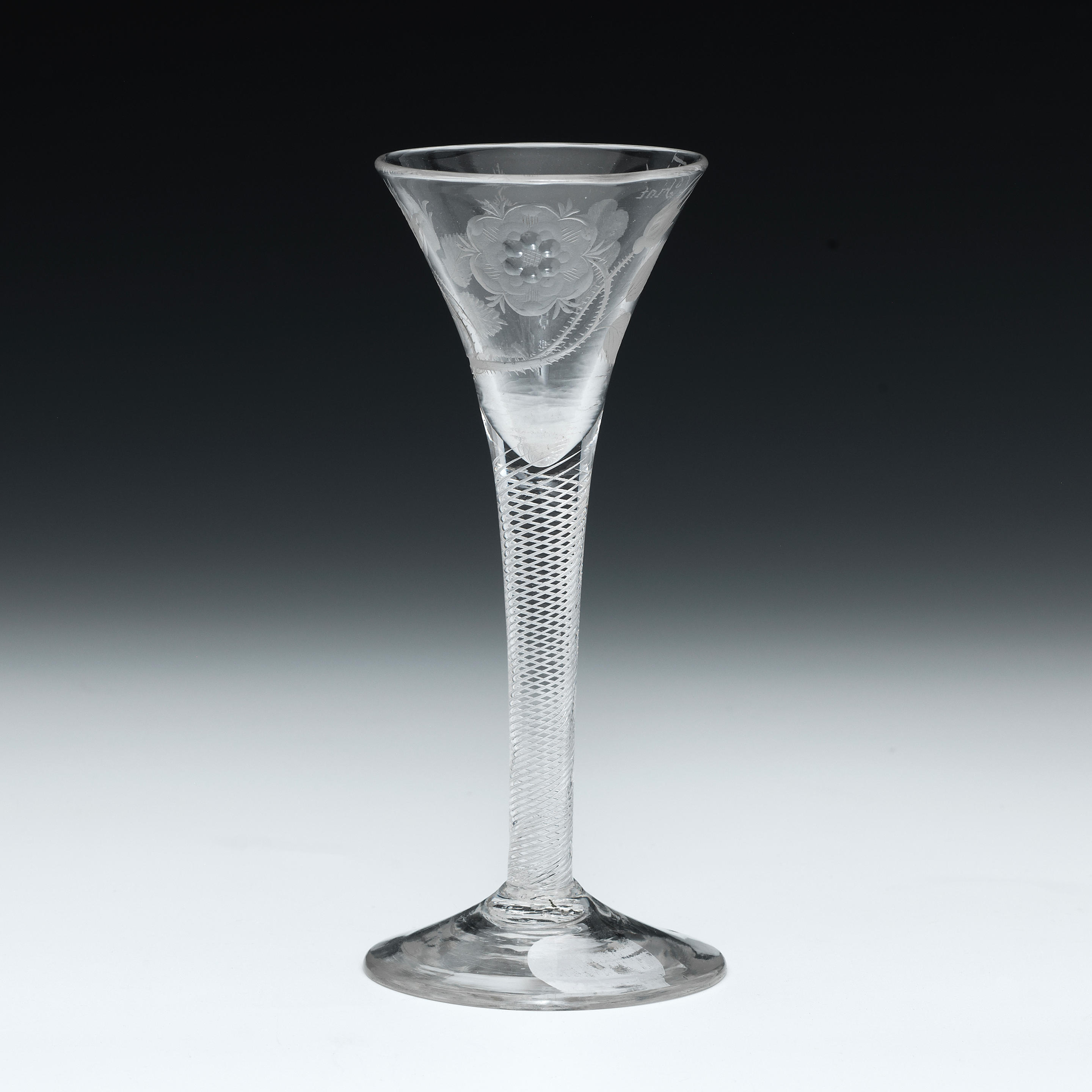Bonhams A Jacobite Wine Glass Circa 1750