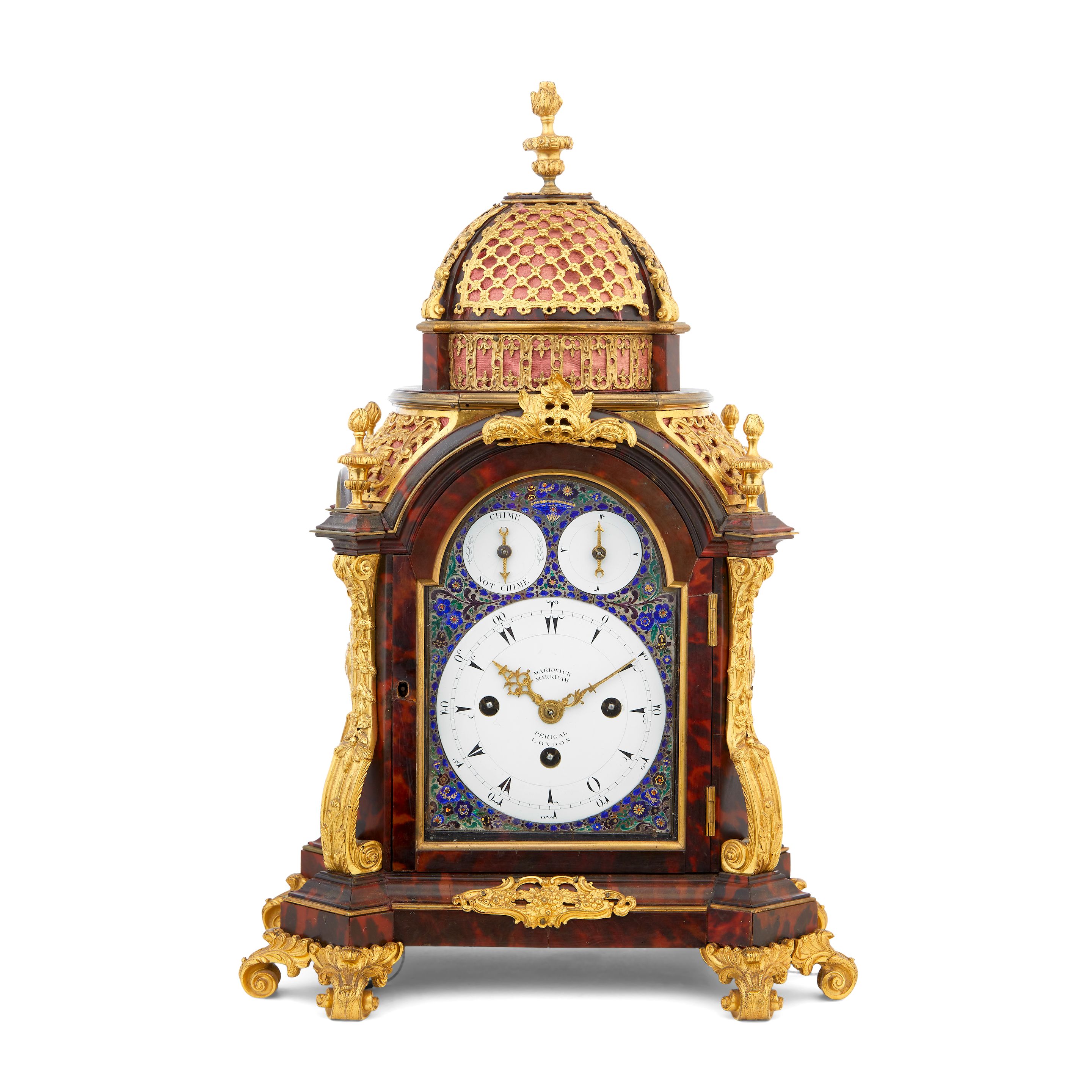 Bonhams : A fine mid 18th century gilt-metal mounted tortoiseshell ...