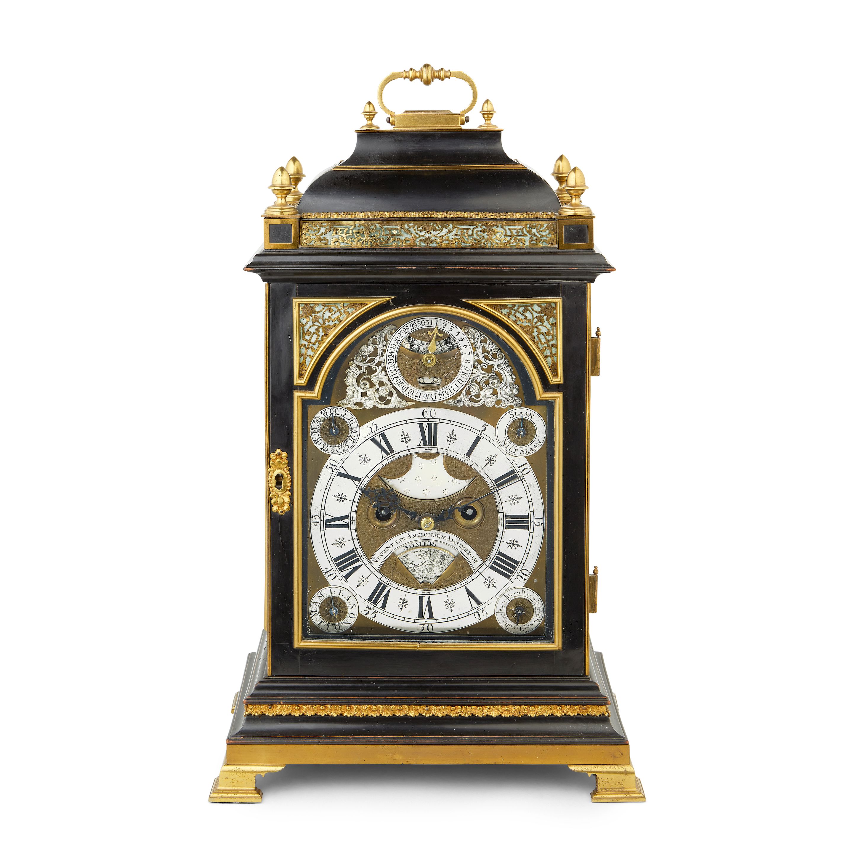 Bonhams : A rare mid-18th century Dutch gilt-metal mounted ebonised ...