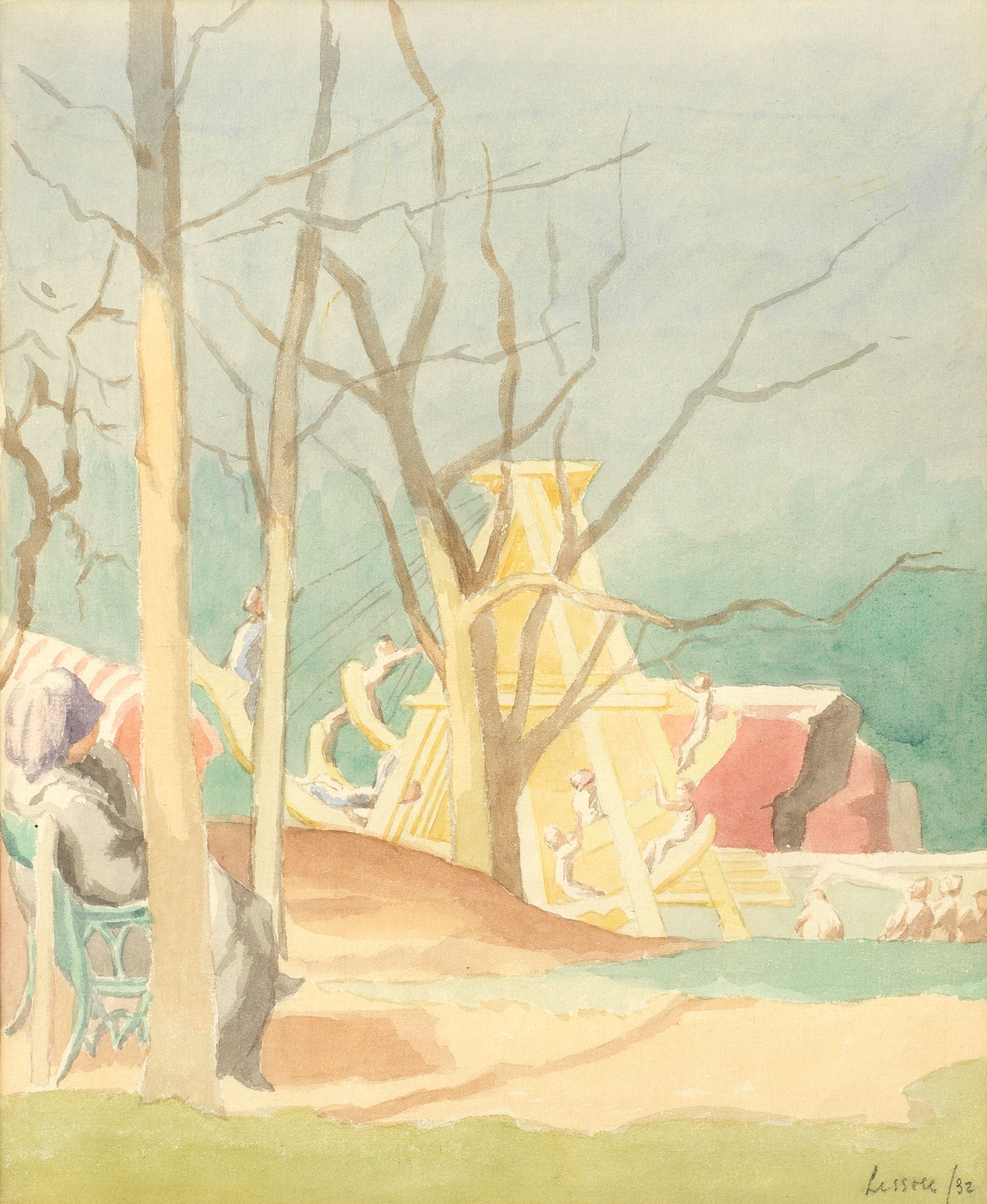 Bonhams : Thérèse Lessore (French/British, 1884-1945) Swing Boats 27.7 ...